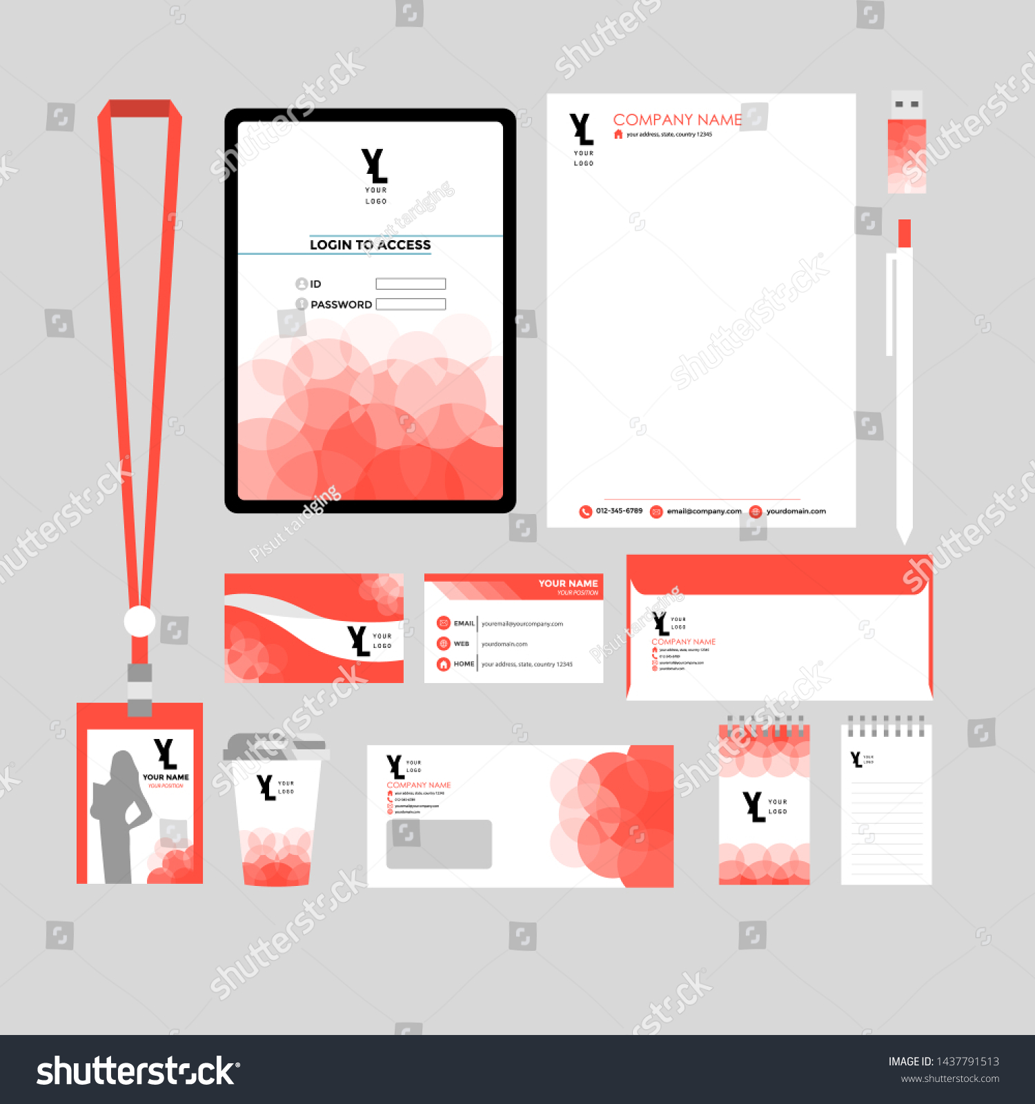 Corporate Vector Set Graphic Design Stock Vector (Royalty Free ...