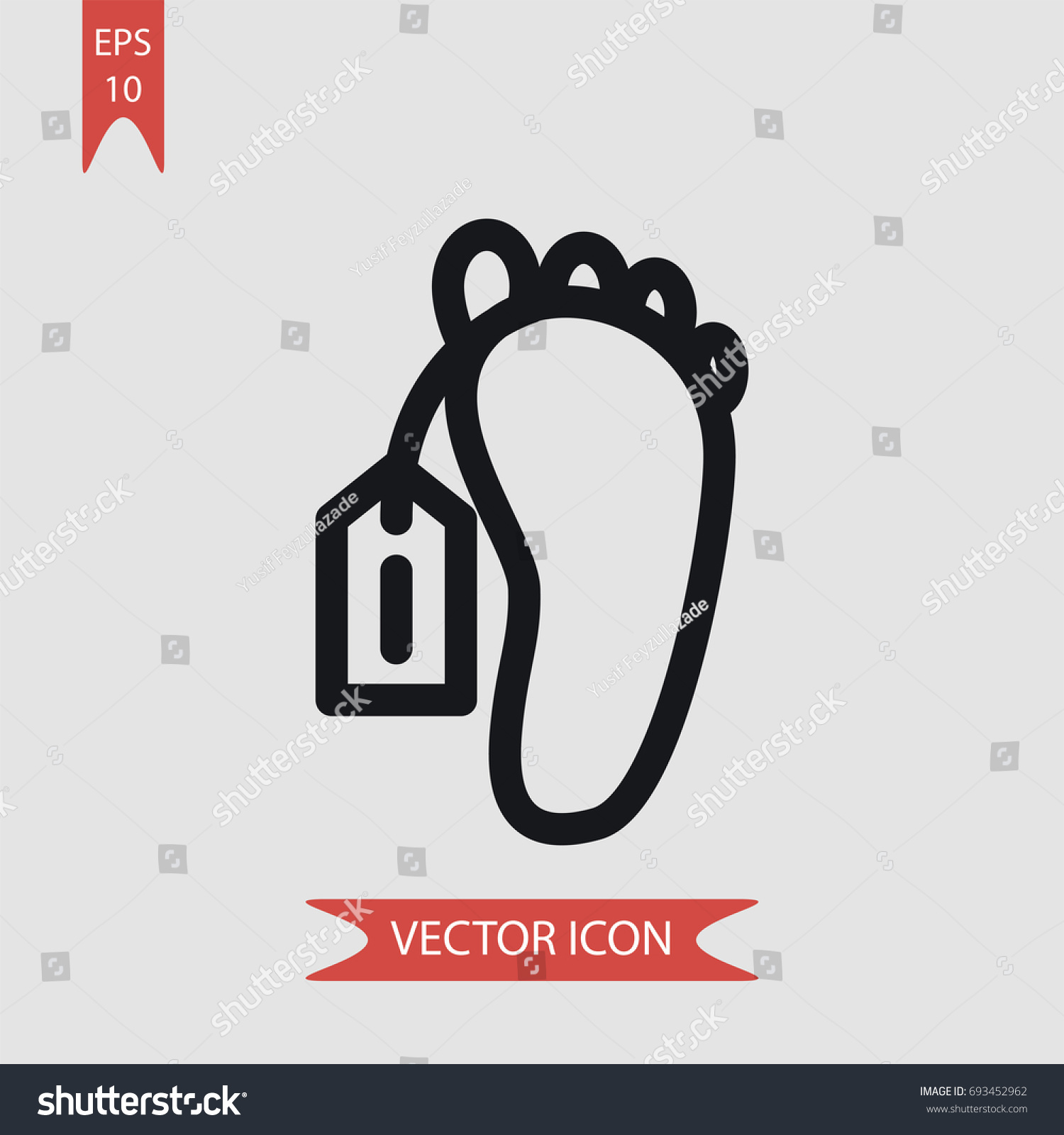 Corpse Vector Icon Illustration Symbol Stock Vector (Royalty Free ...
