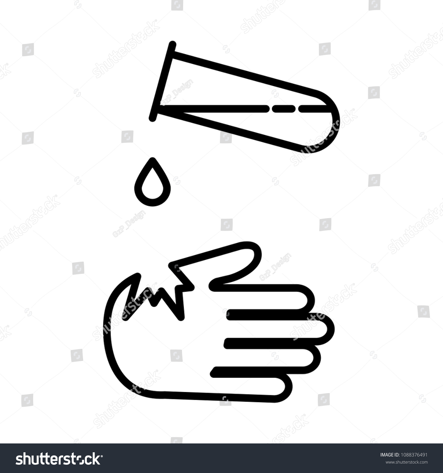 Corrosive Substance Vector Illustration Stock Vector (Royalty Free ...