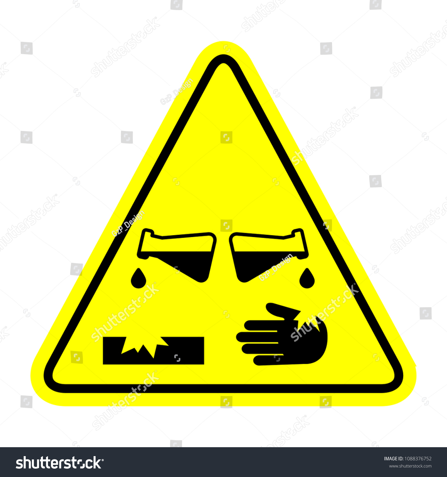 Corrosive Substance Vector Illustration Stock Vector (Royalty Free ...