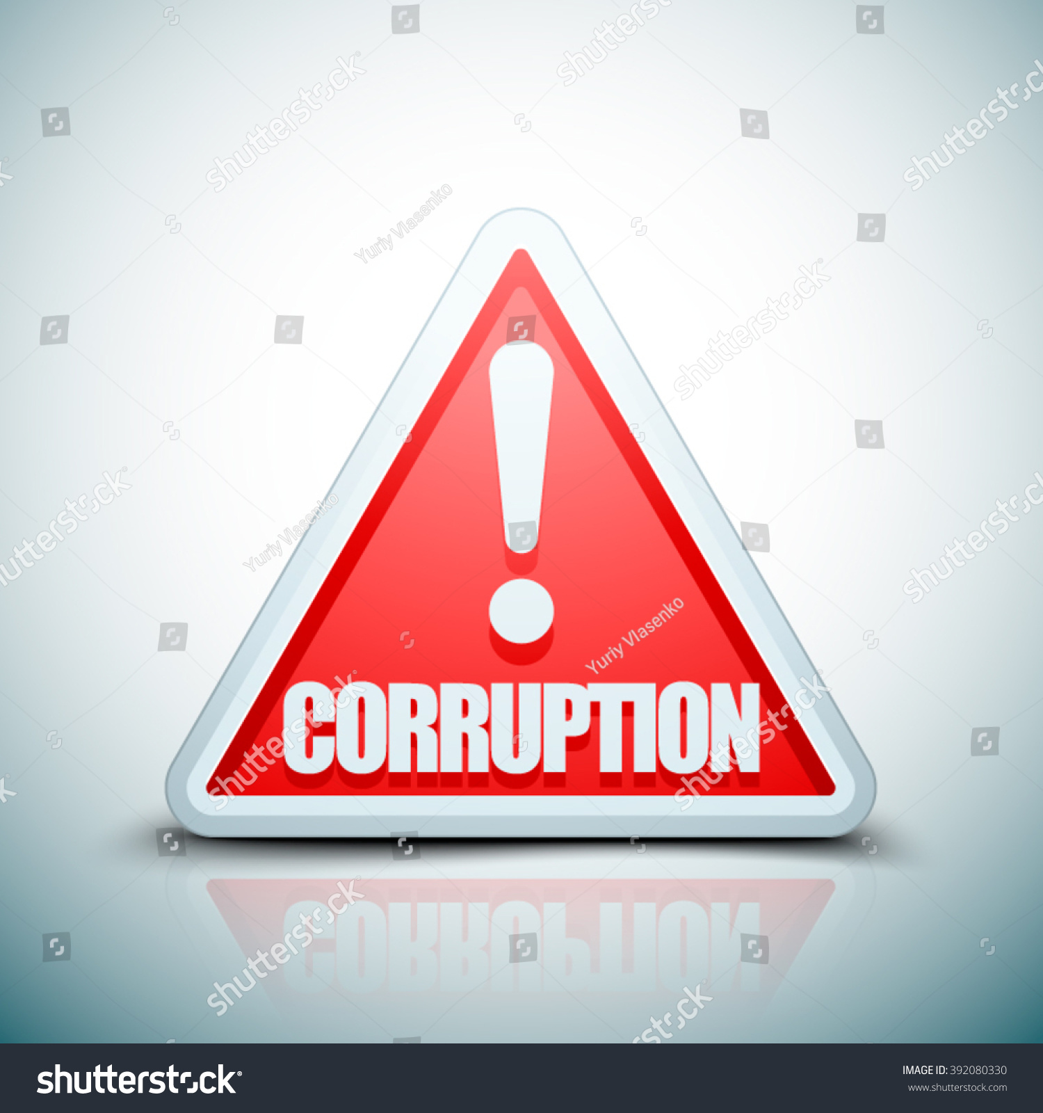 Corruption Hazard Sign Stock Vector (Royalty Free) 392080330 | Shutterstock