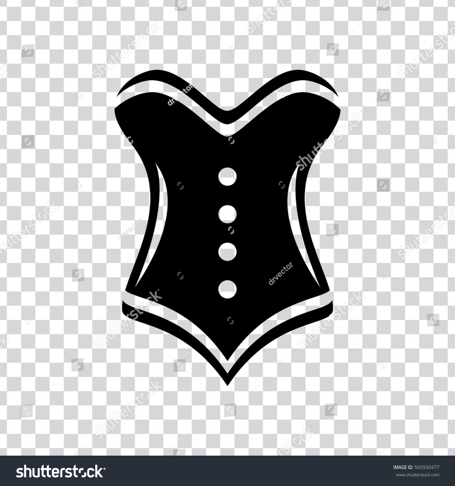 Corset Icon Stock Vector (Royalty Free) 505930477 | Shutterstock