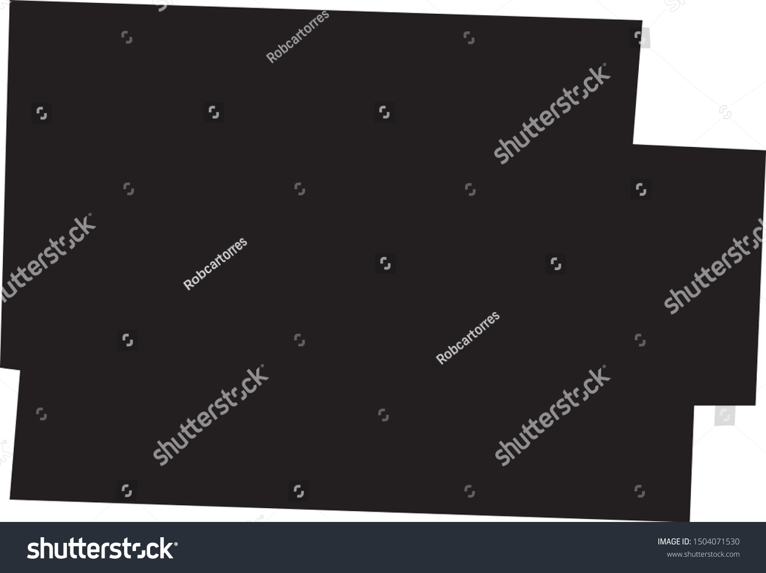 Coshocton County Map Ohio State Stock Vector (Royalty Free) 1504071530 ...