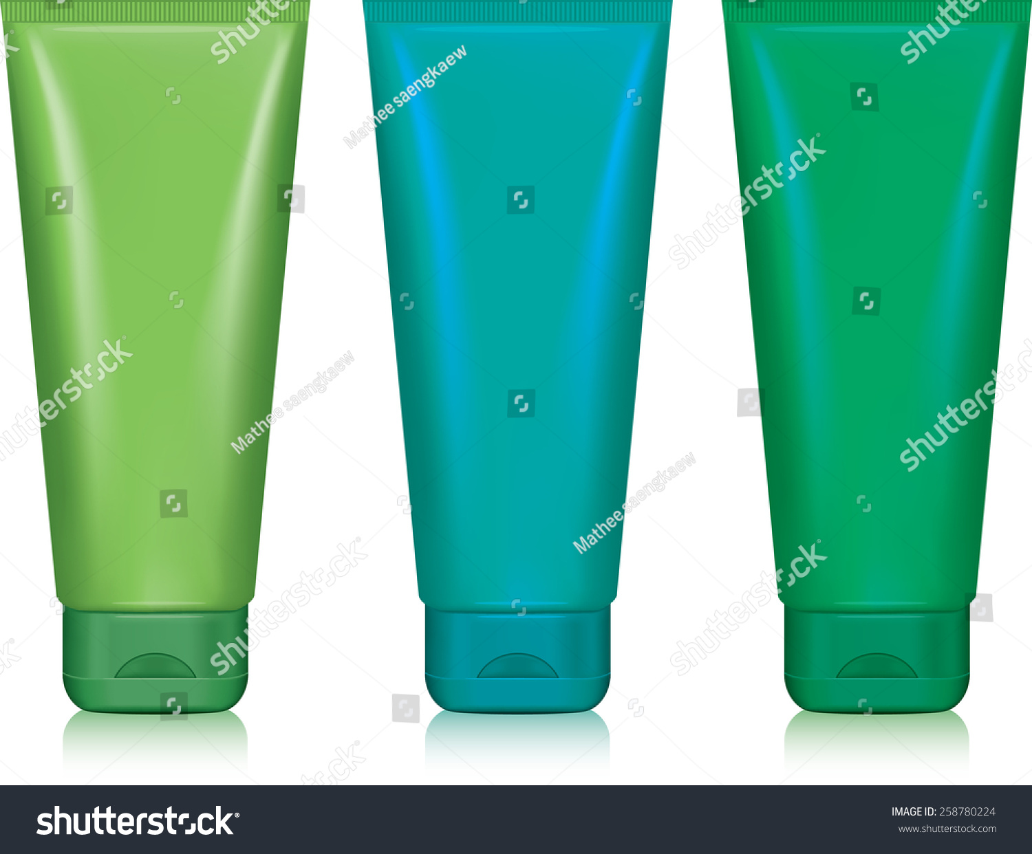 Cosmetic Packaging Plastic Tube Vector Stock Vector (Royalty Free ...