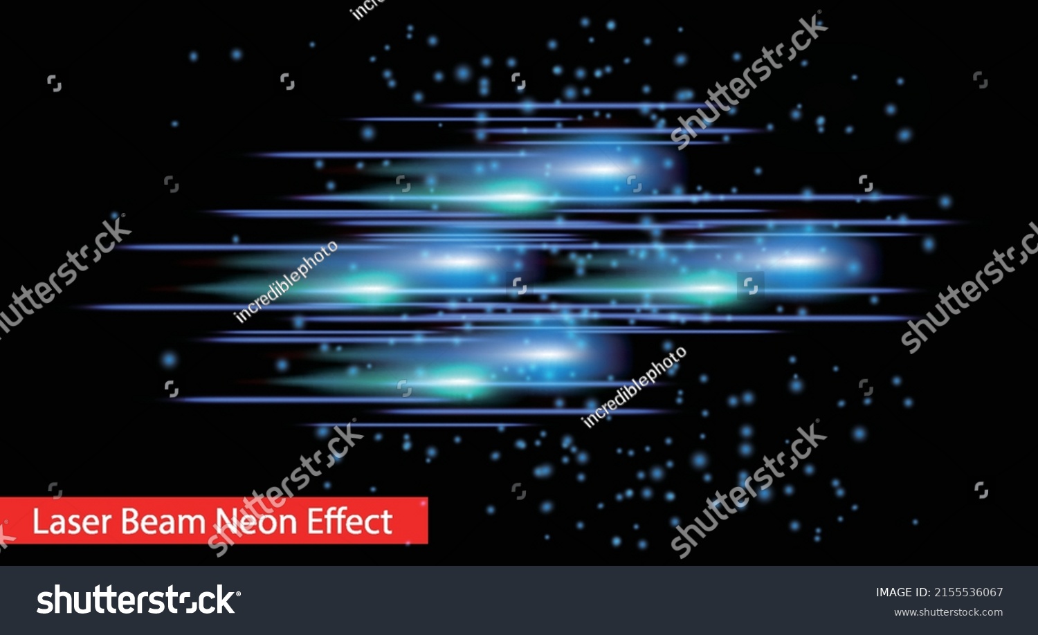 Cosmic Laser Beam Neon Light Effect Stock Vector (Royalty Free ...