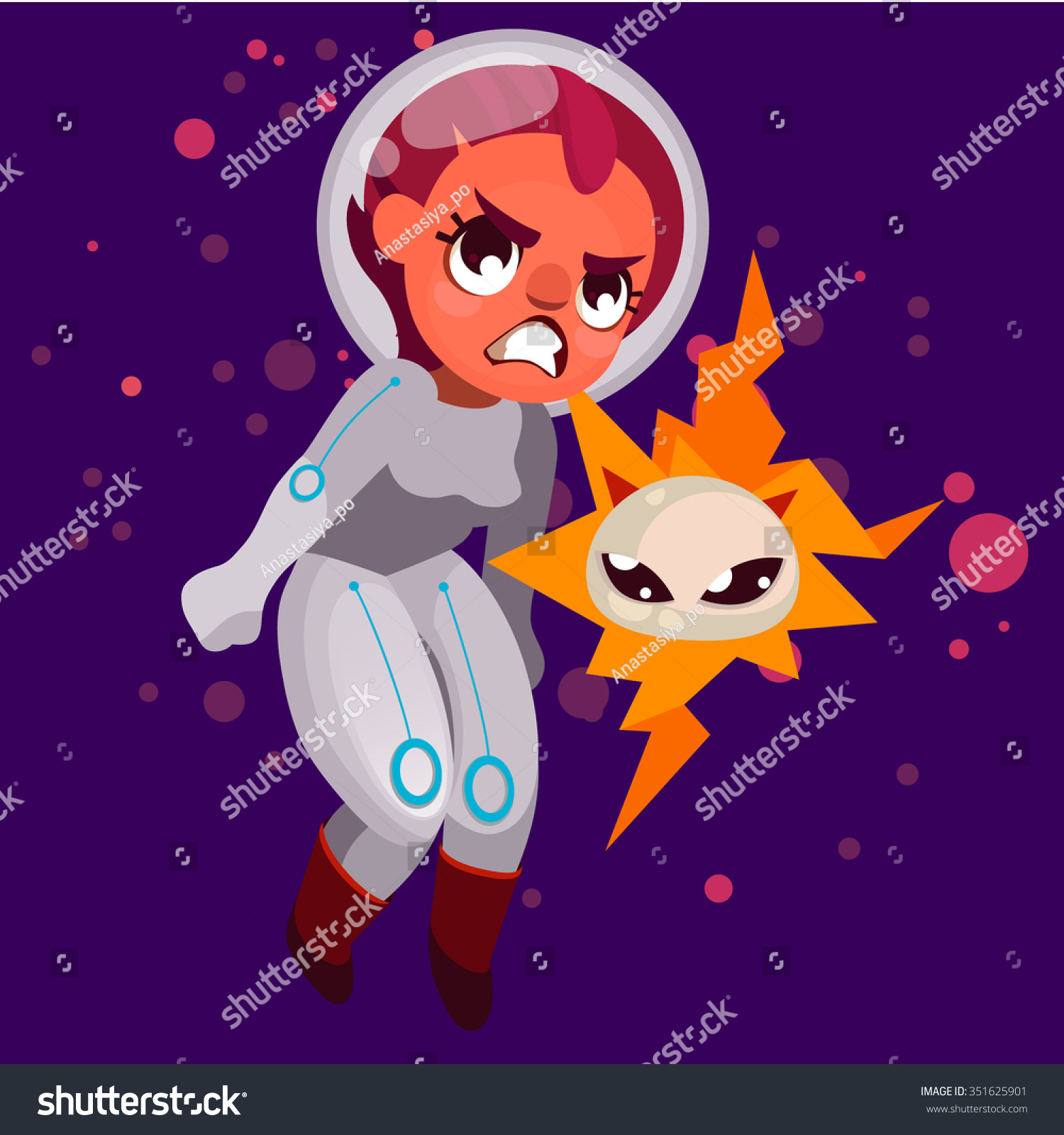 Cosmo Girl Stock Vector (Royalty Free) 351625901 | Shutterstock