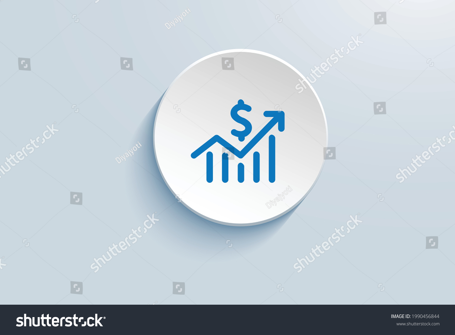 Cost Economic Analysis Icon Vector Design Stock Vector (Royalty Free ...