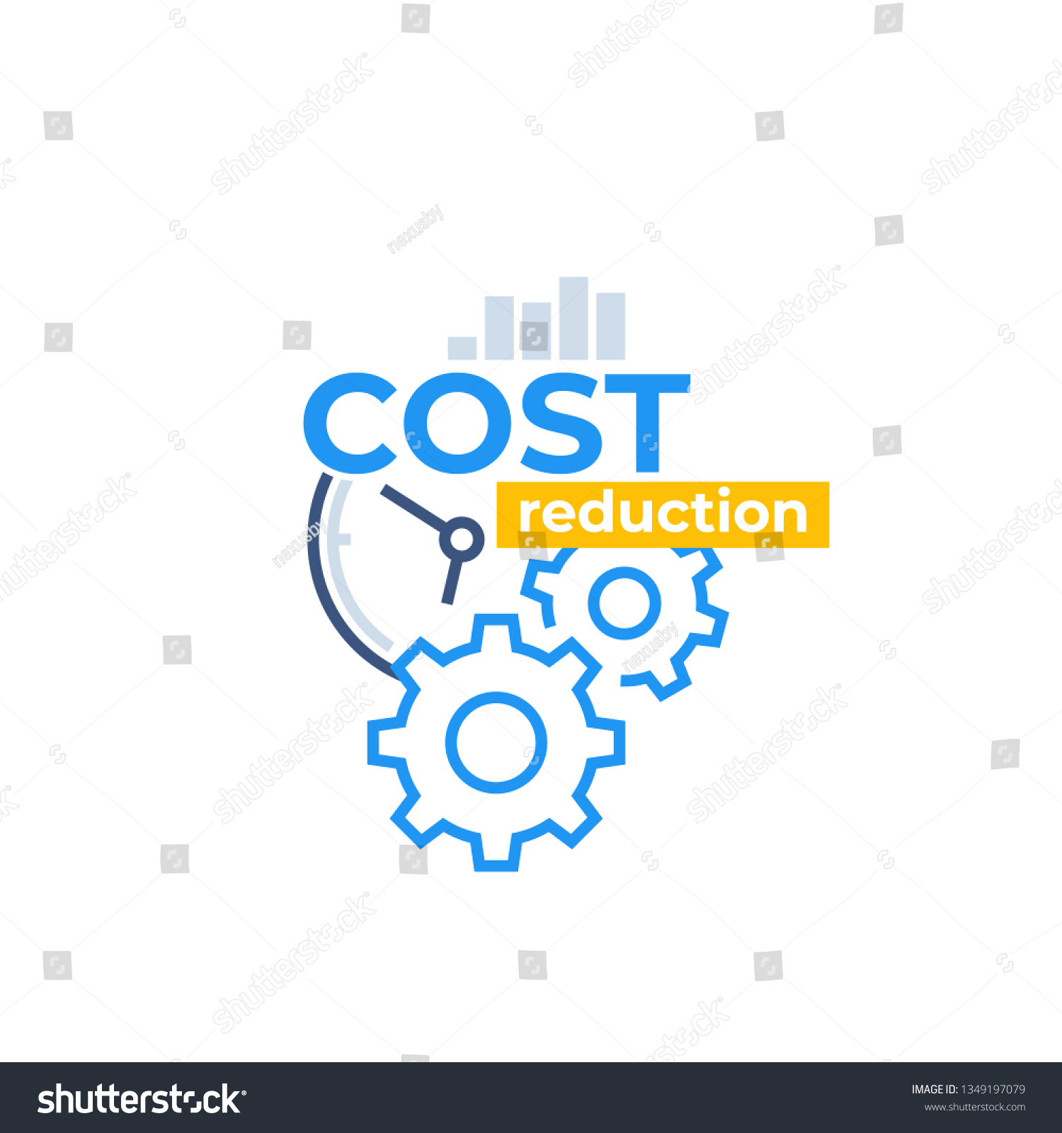 Cost Reduction Vector Illustration: เวกเตอร์สต็อก (ปลอดค่าลิขสิทธิ์ ...