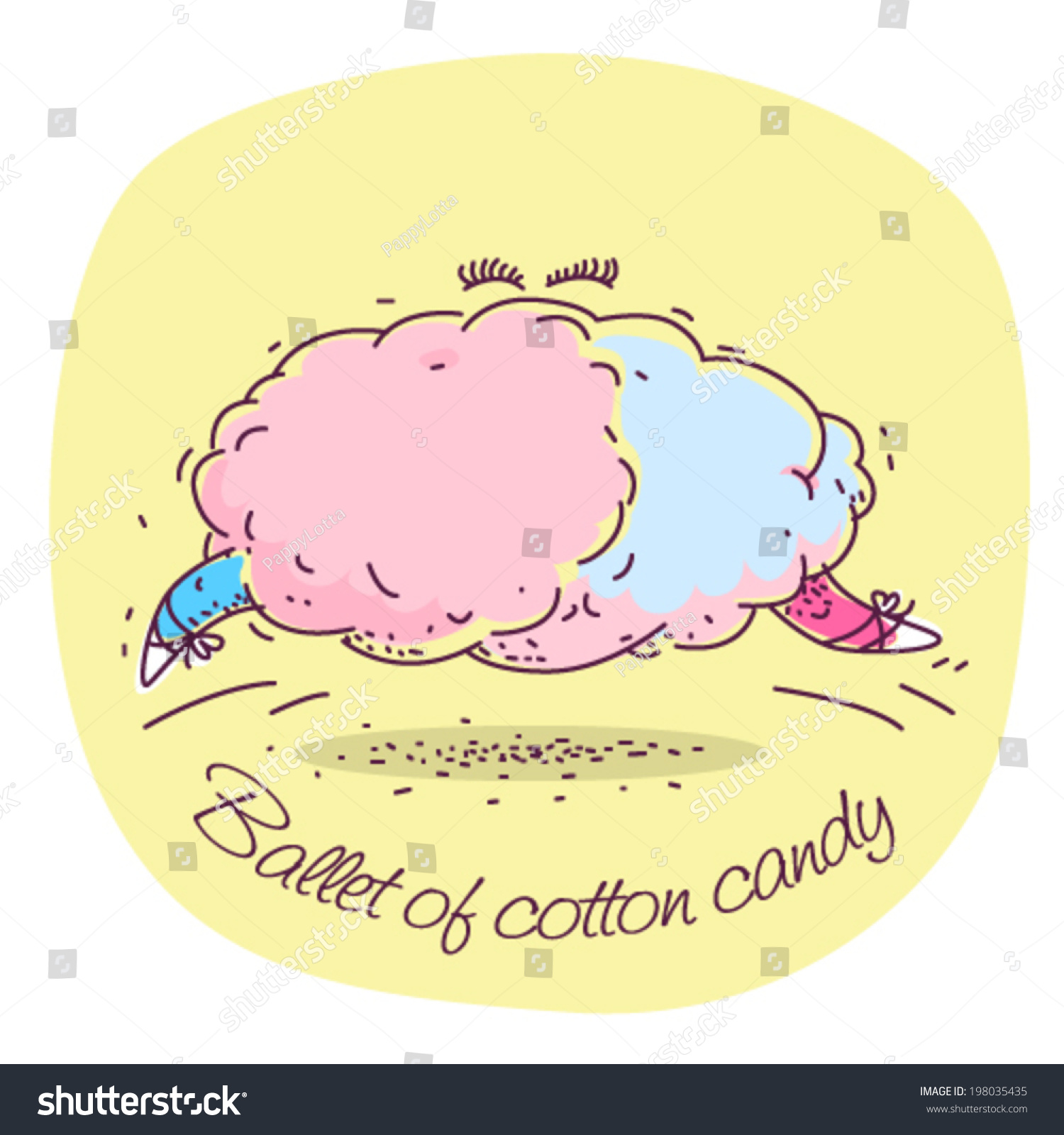 Cotton Candy Ballet Stock Vector (Royalty Free) 198035435 | Shutterstock