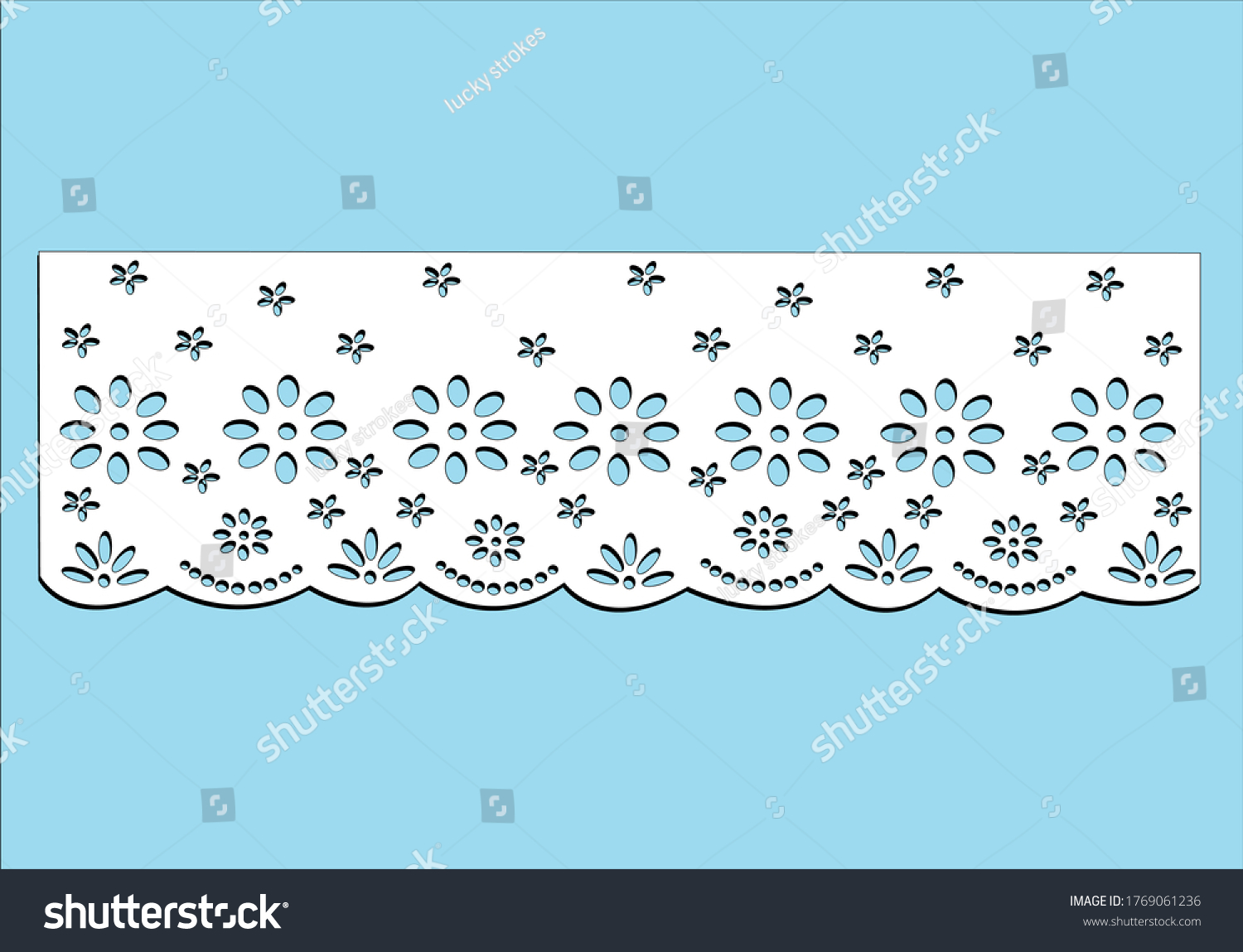 Cotton Eyelet Design Vector Illustration Stock Vector (Royalty Free ...