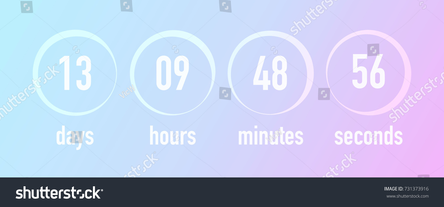 Countdown Template Ui Web Design Vector Stock Vector (Royalty Free ...