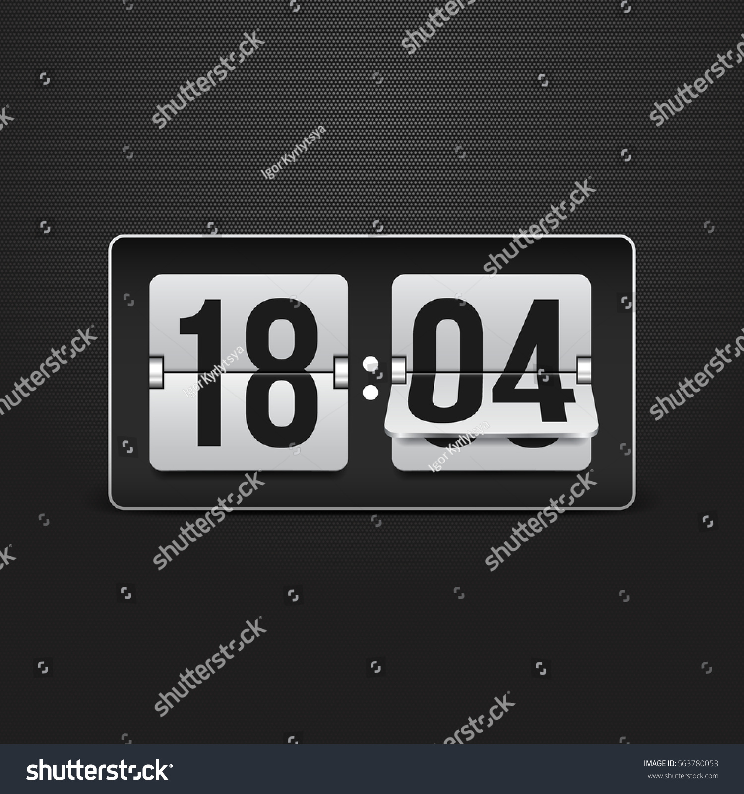 Countdown Timer Clock Counter Mechanical Scoreboard: เวกเตอร์สต็อก ...