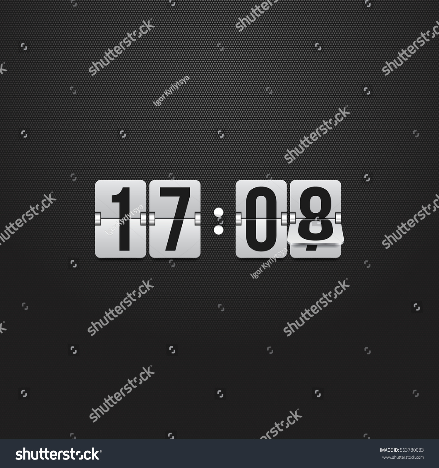 Countdown Timer Clock Counter Mechanical Scoreboard: เวกเตอร์สต็อก ...