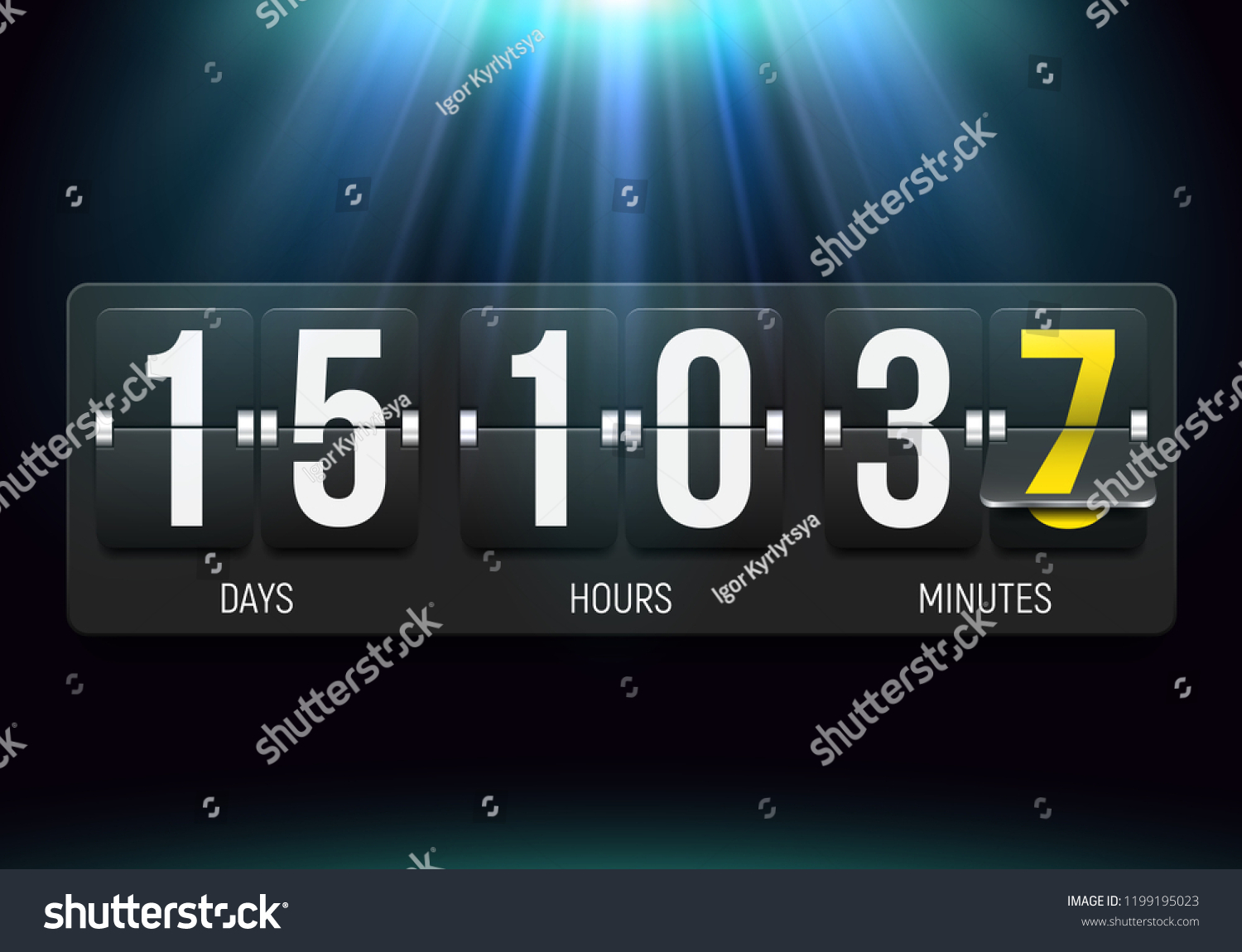 Countdown Timer Clock Counter Vector Template Stock Vector (Royalty ... Countdown Timer Clock Counter Vector Template Stock Vector (Royalty ...