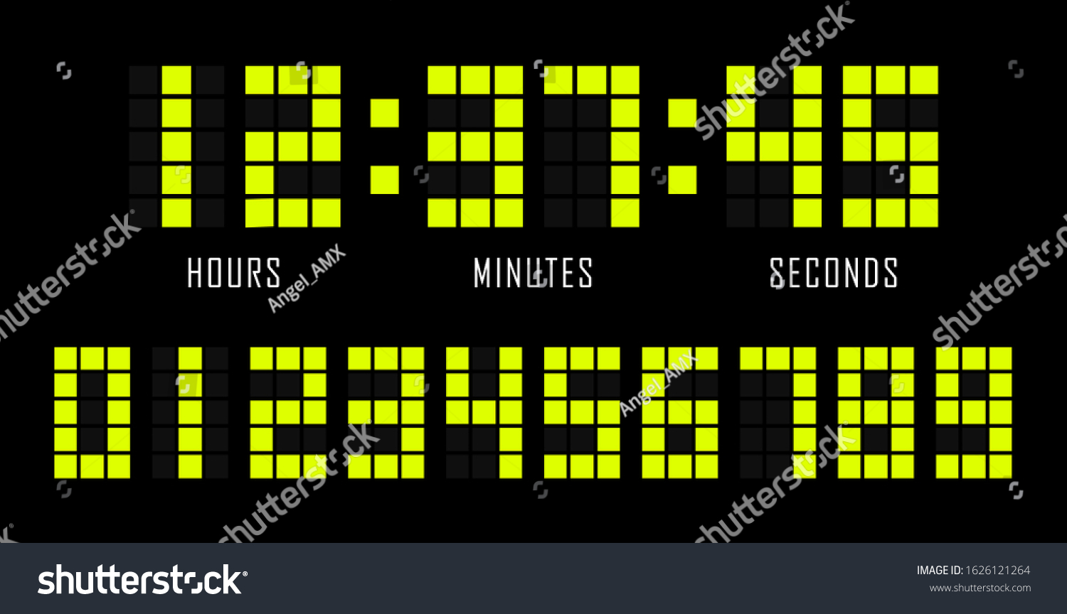 Countdown Website Vector Flat Template Digital Stock Vector (Royalty ... Countdown Website Vector Flat Template Digital Stock Vector (Royalty ...