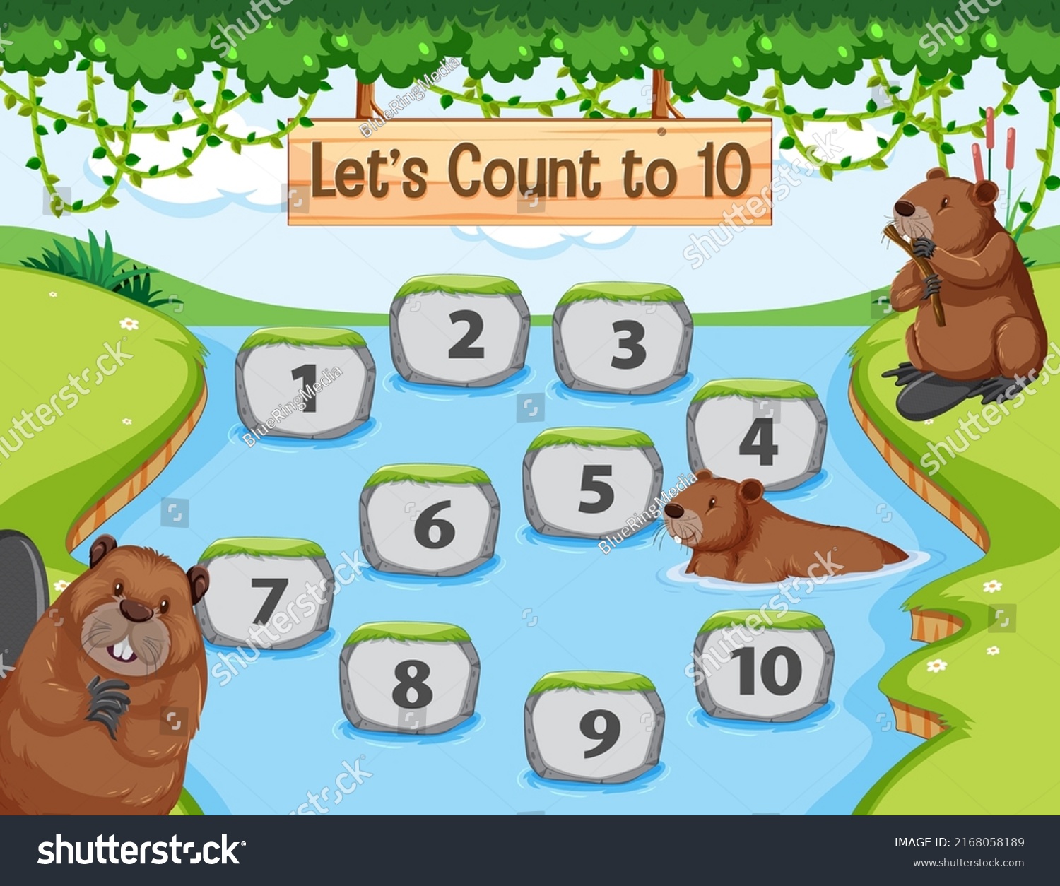 Counting Number 1 10 Illustration Stock Vector (Royalty Free ...