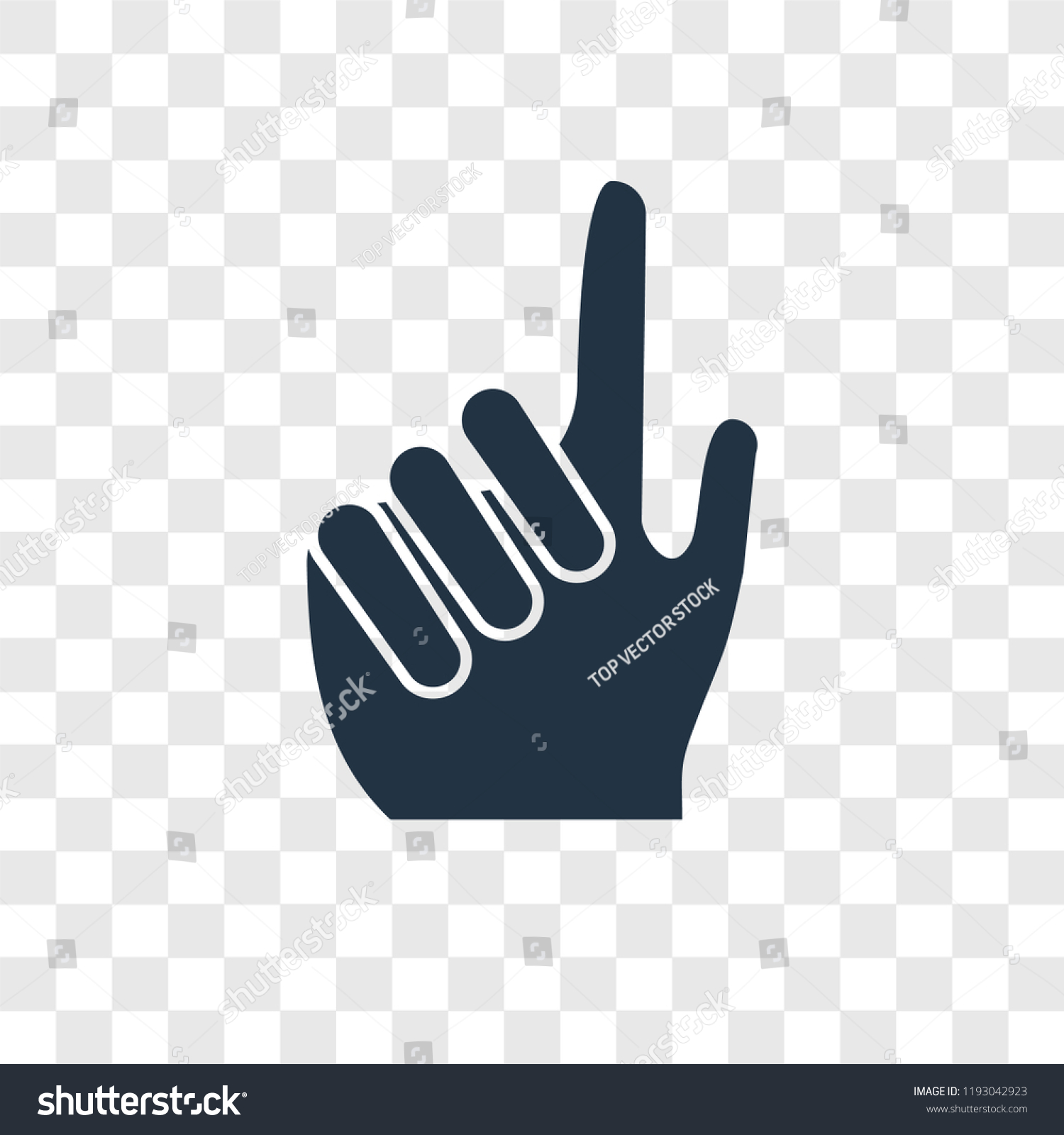 Counting Vector Icon Isolated On Transparent Stock Vector (Royalty Free ...