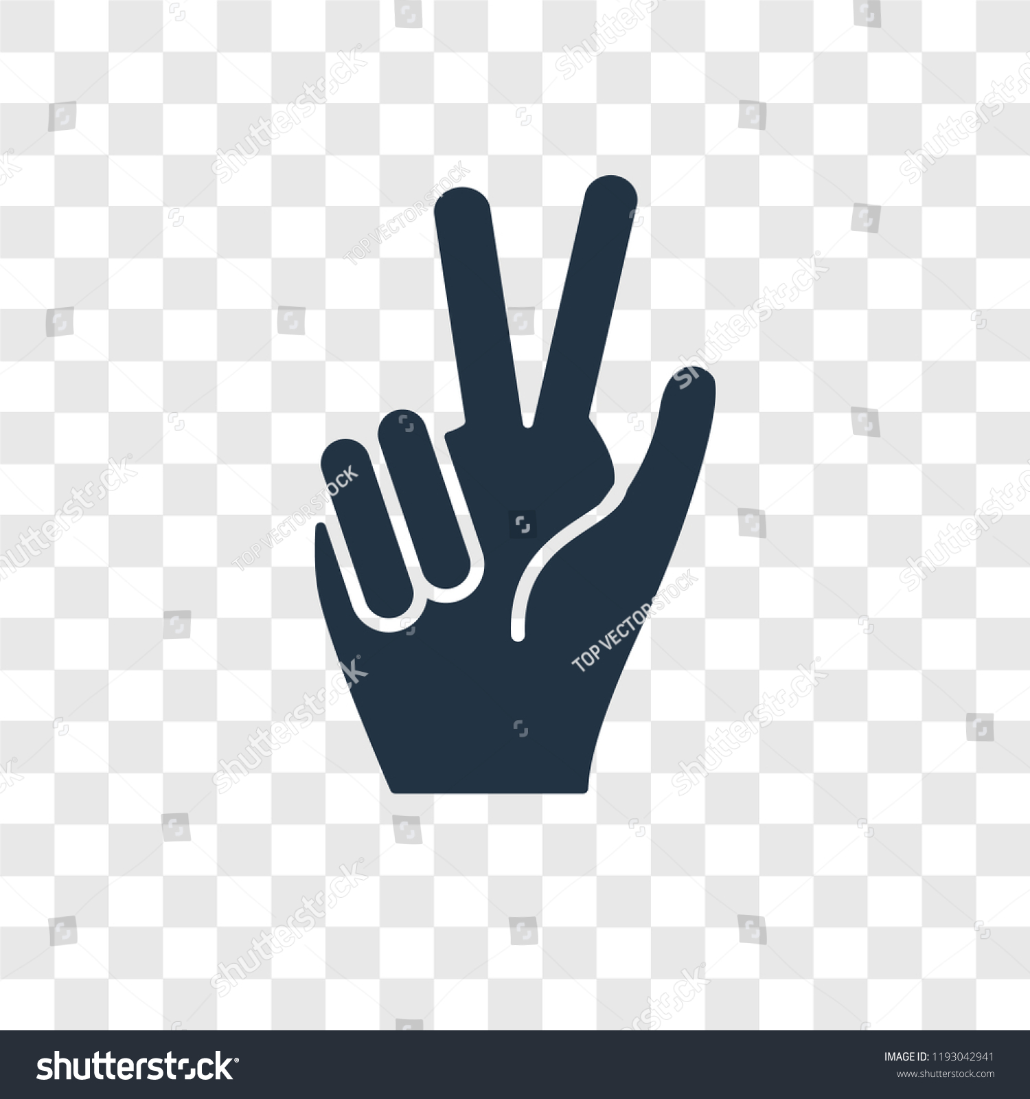 Counting Vector Icon Isolated On Transparent Stock Vector (Royalty Free ...