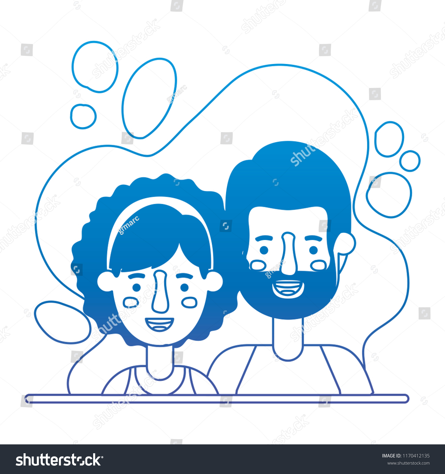 Couple Characters Paint Splash Background Stock Vector (Royalty Free ...
