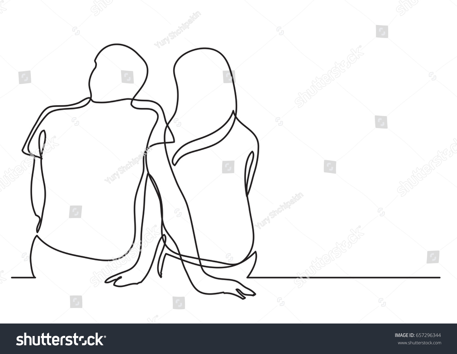 Line Drawing Couple Stock Illustrations Images And Vectors Shutterstock