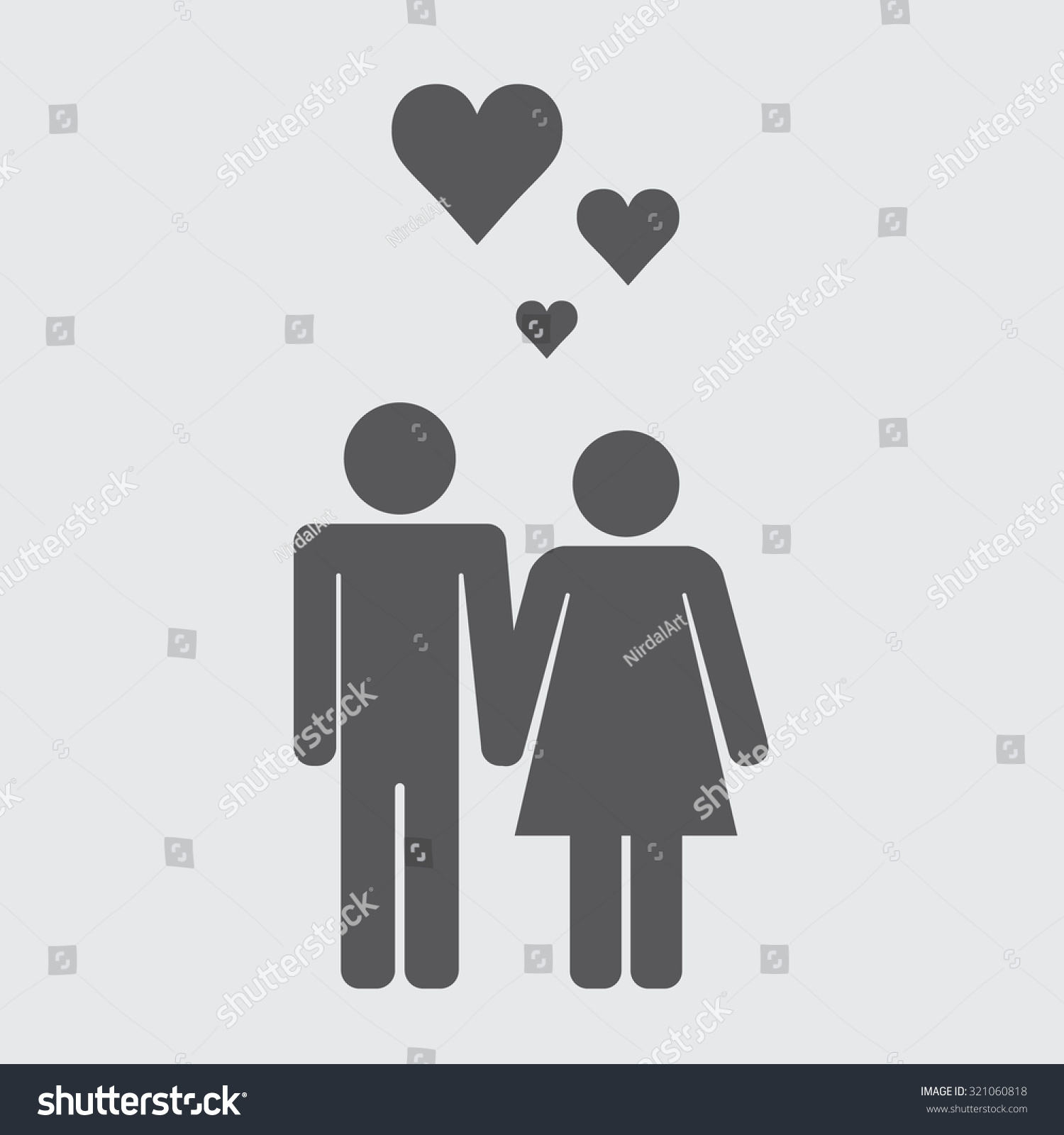 Couple Icon Stock Vector (Royalty Free) 321060818 | Shutterstock