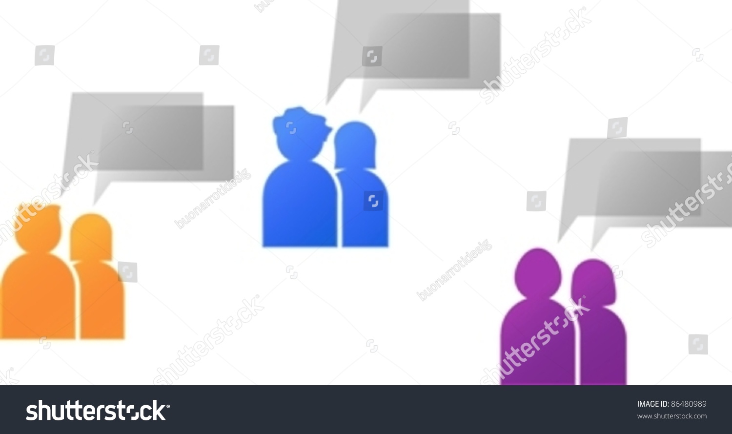 Couple Bubble Conversation Eps10 Stock Vector (Royalty Free) 86480989 ...