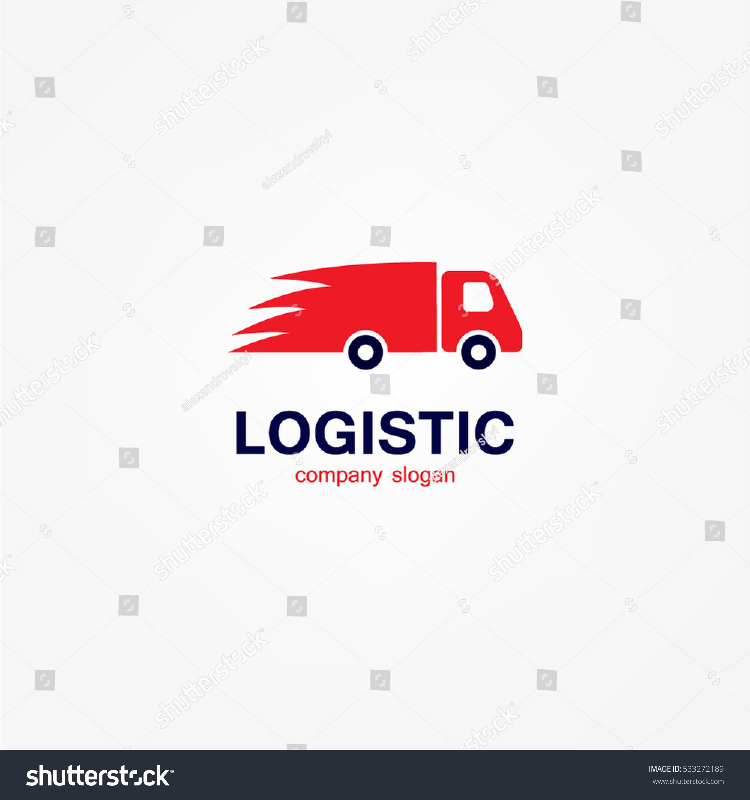 Courier Transport Vector Logo Stock Vector (Royalty Free) 533272189