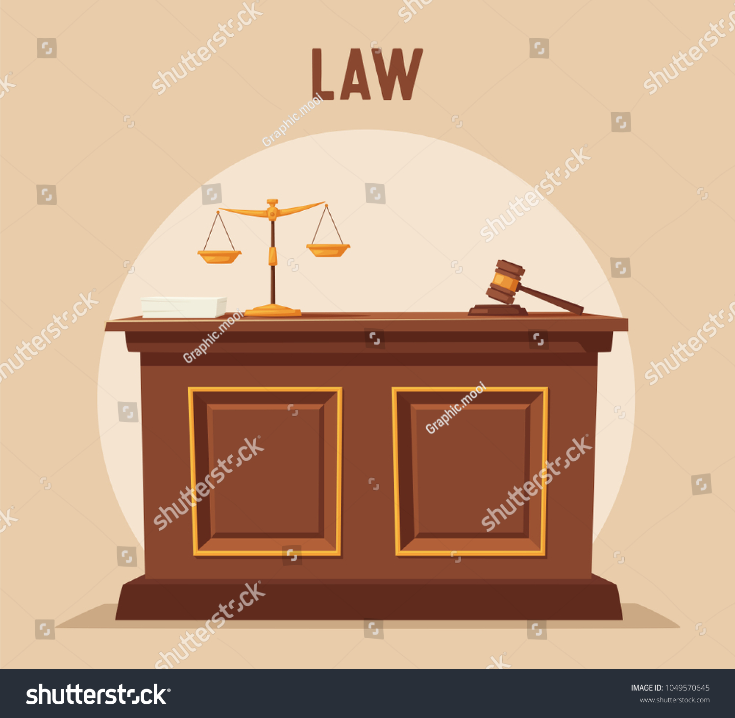 Courthouse Cartoon Vector Illustration Stock Vector (Royalty Free ...