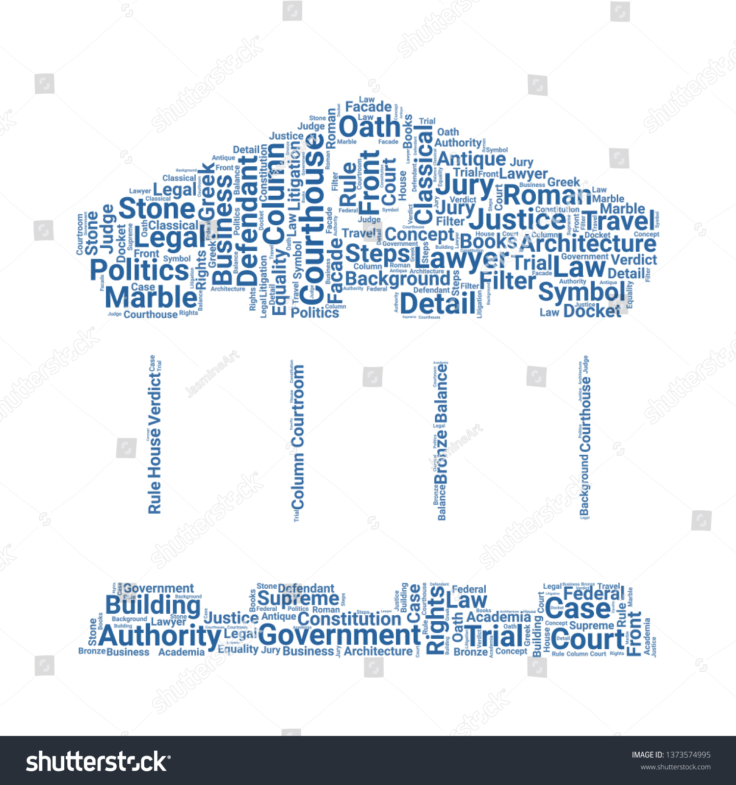 Courthouse Word Cloud Tag Cloud About Stock Vector (Royalty Free ...