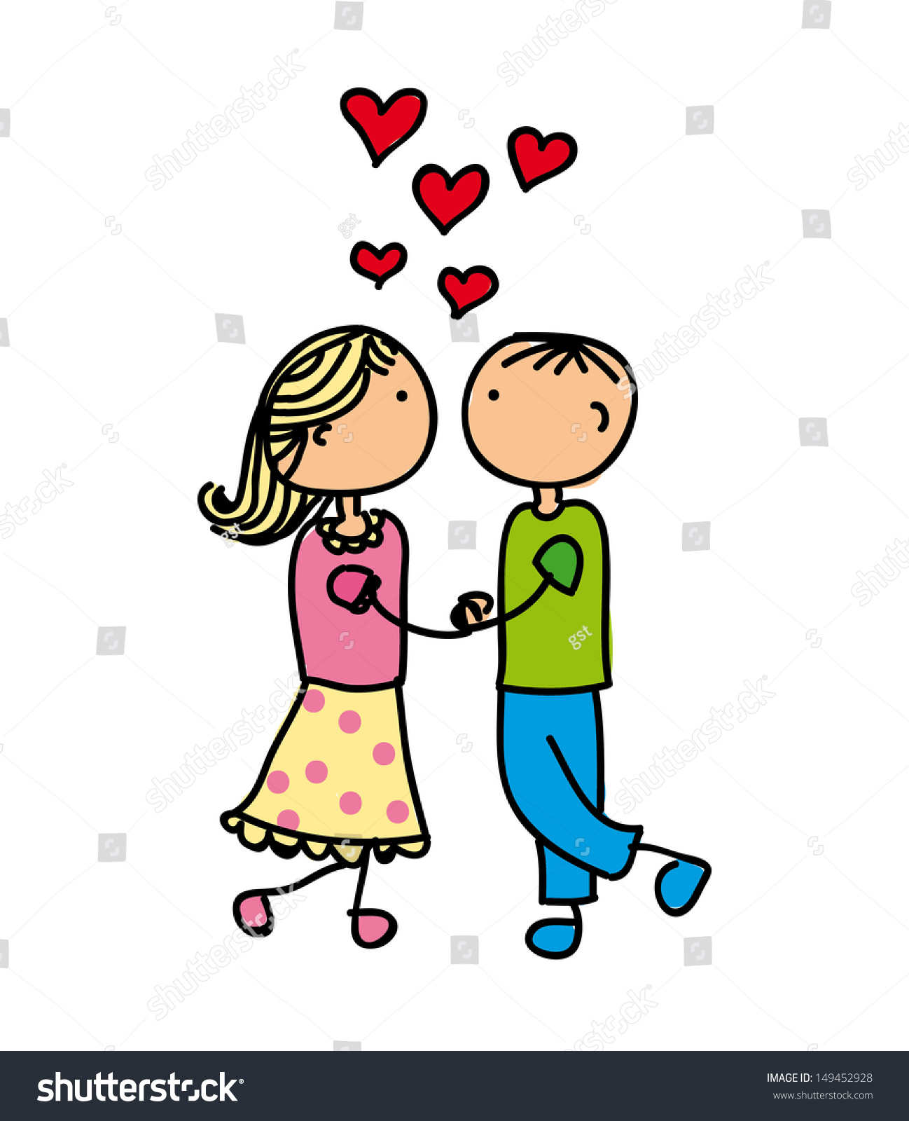 Courtship Design Over White Background Vector Stock Vector (Royalty ...
