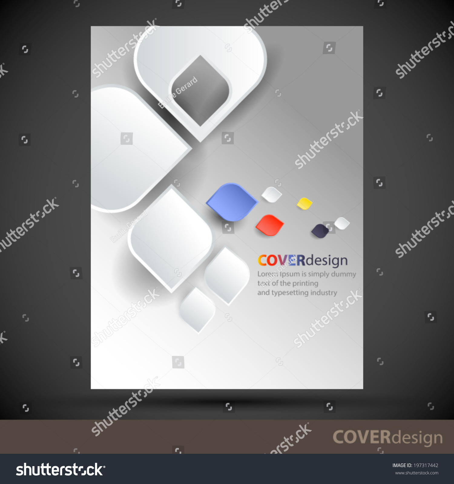 Cover Design Stock Vector (Royalty Free) 197317442 | Shutterstock