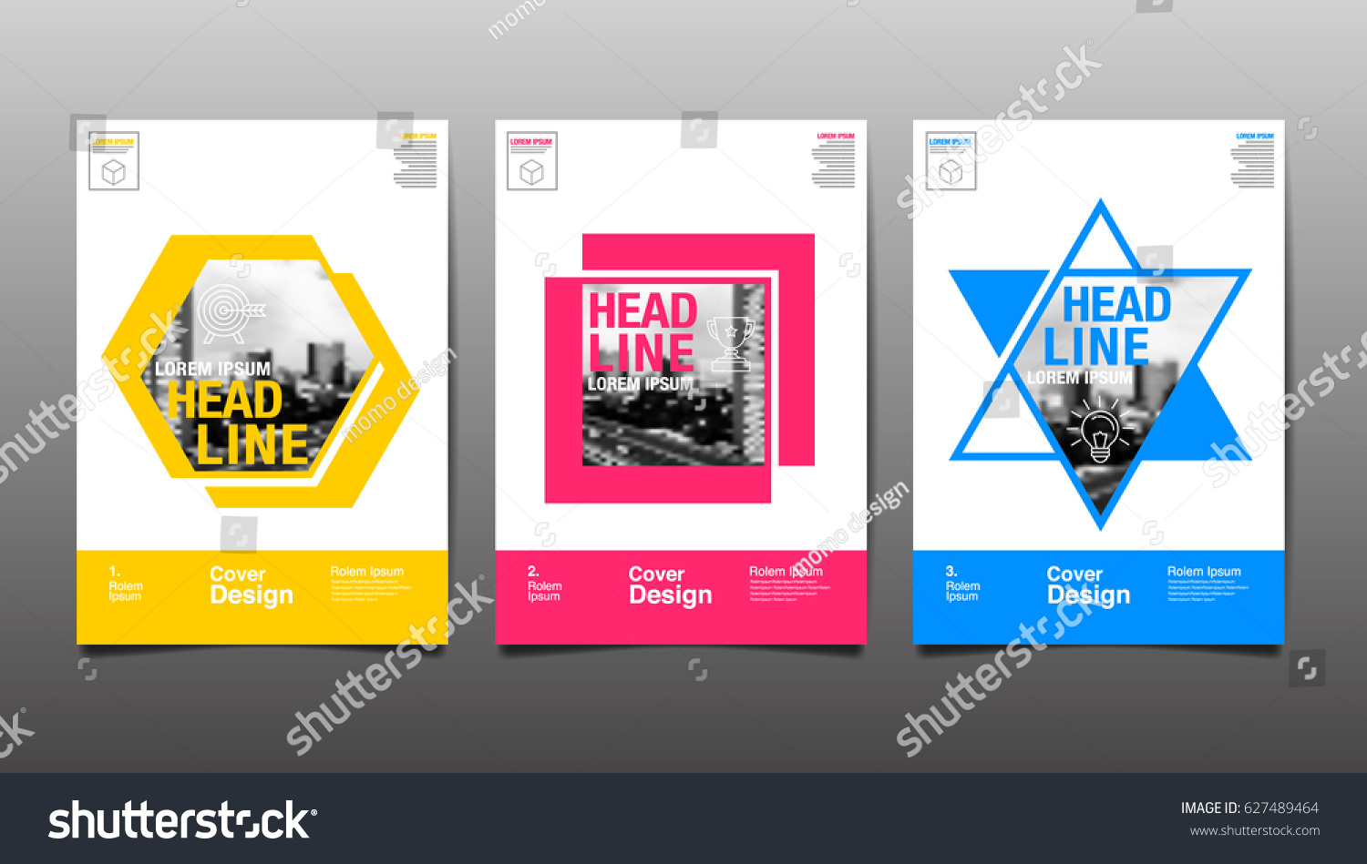 Cover Design Template Abstract Background Vector Stock Vector (Royalty ...