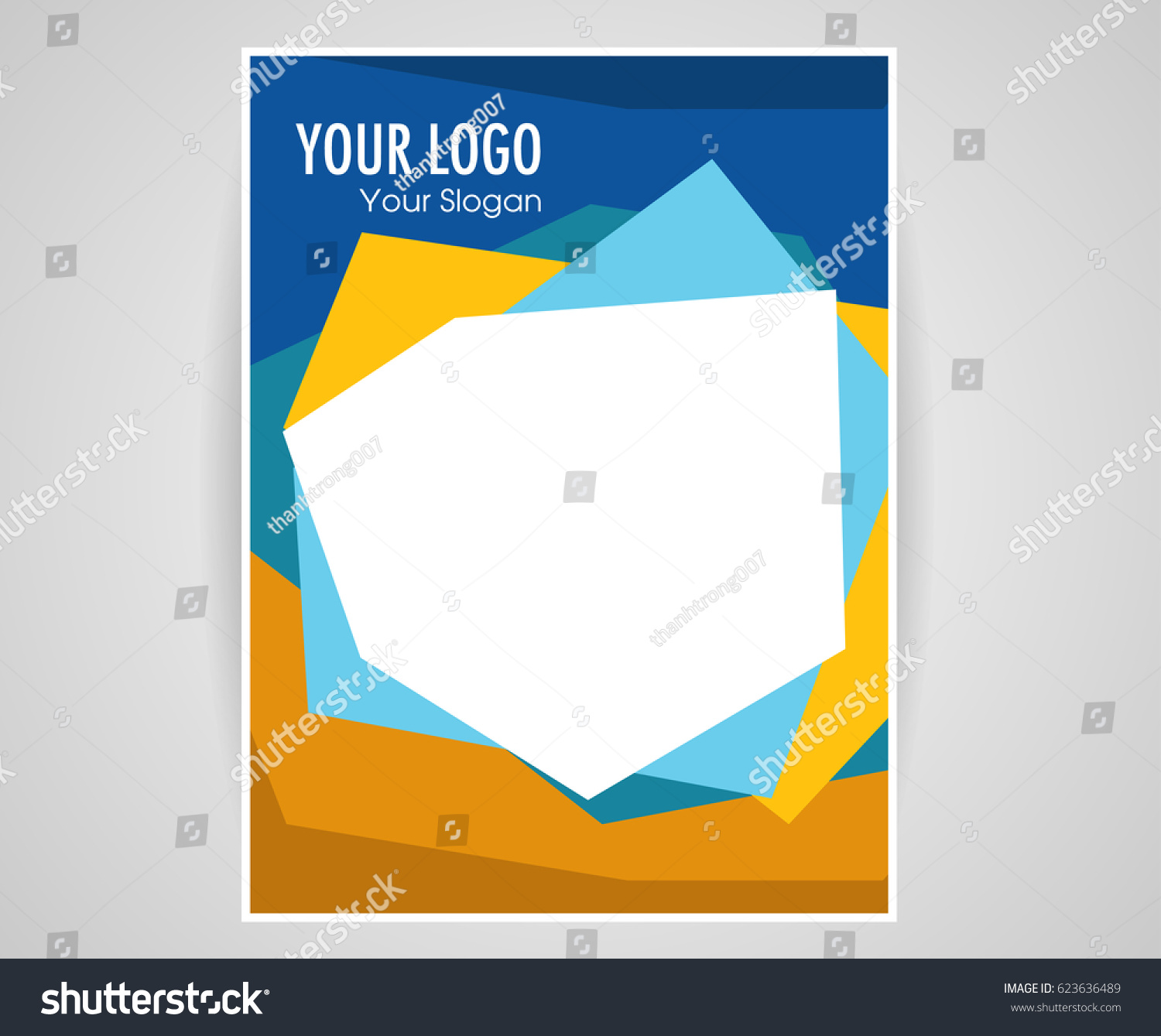 Cover Layout Design Template Book Cover Stock Vector (Royalty Free ...