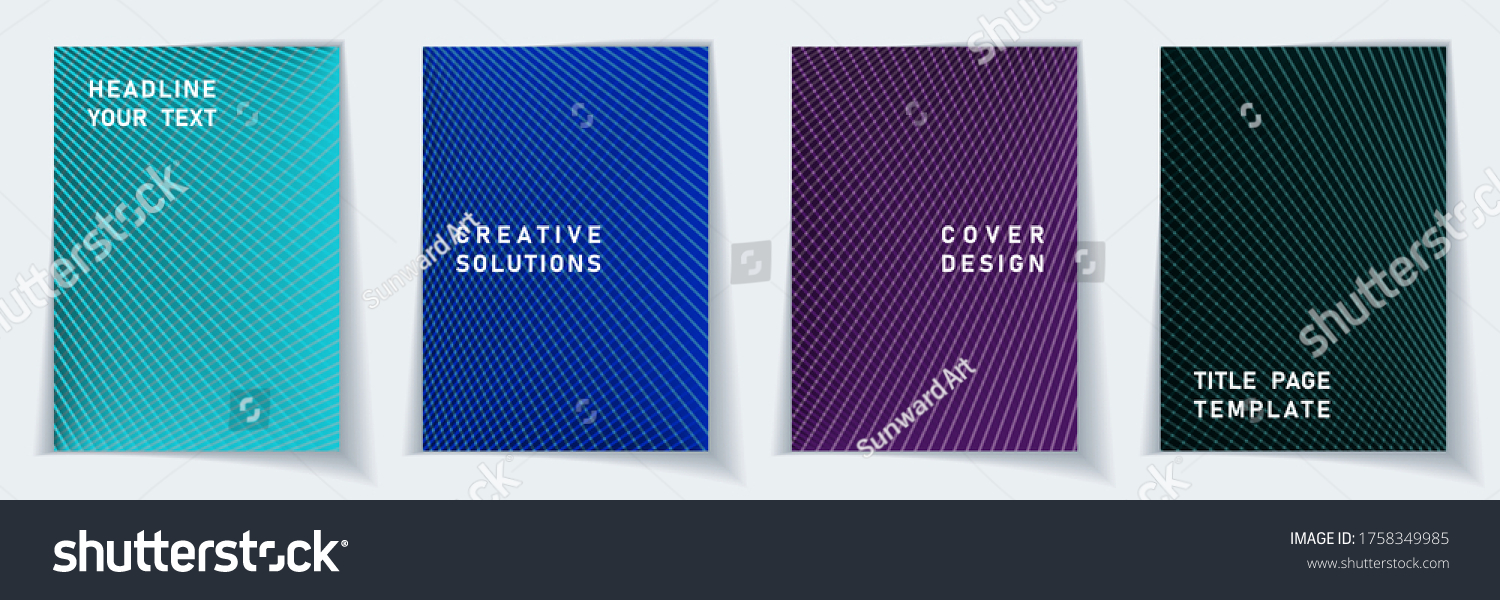 Cover Page A4 Layout Vector Design Stock Vector (Royalty Free ...
