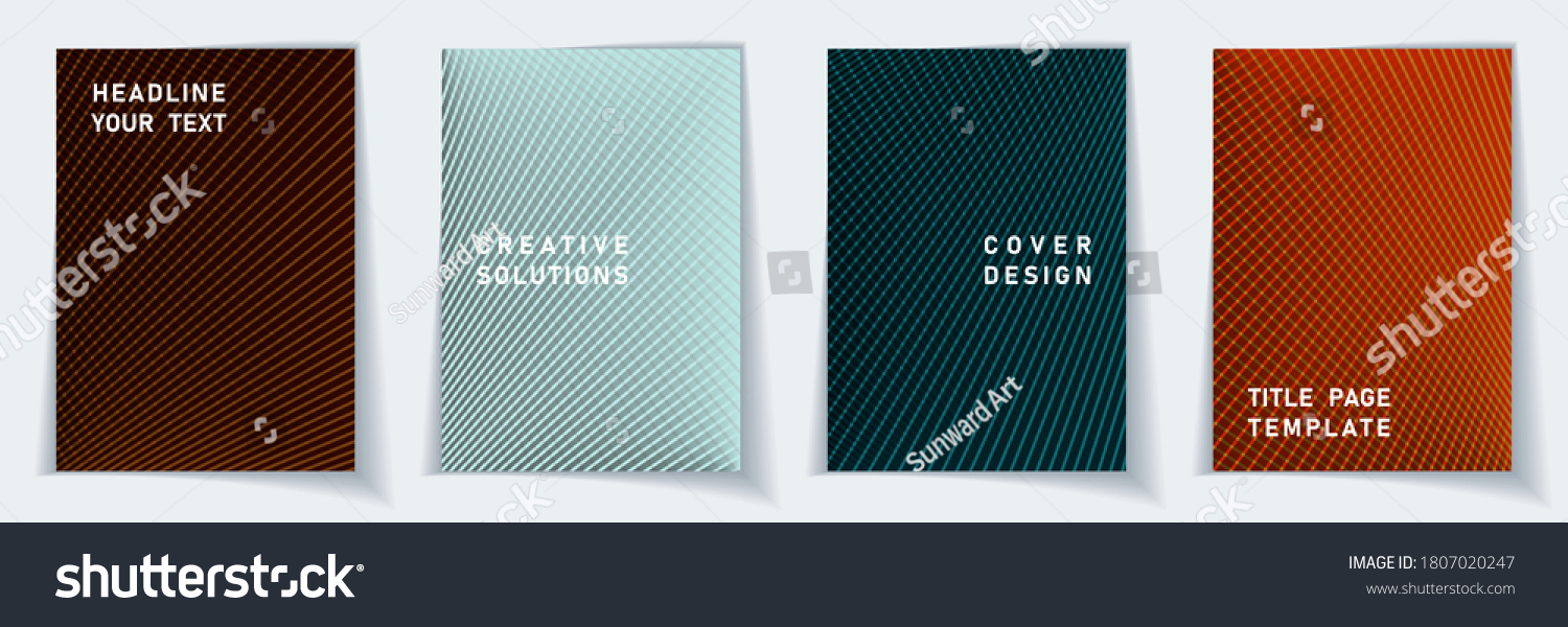 Cover Page Creative Layout Vector Design Stock Vector (Royalty Free ...
