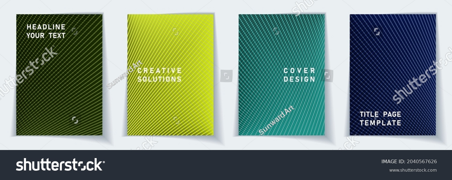 Cover Page Creative Layout Vector Design Stock Vector (Royalty Free ...