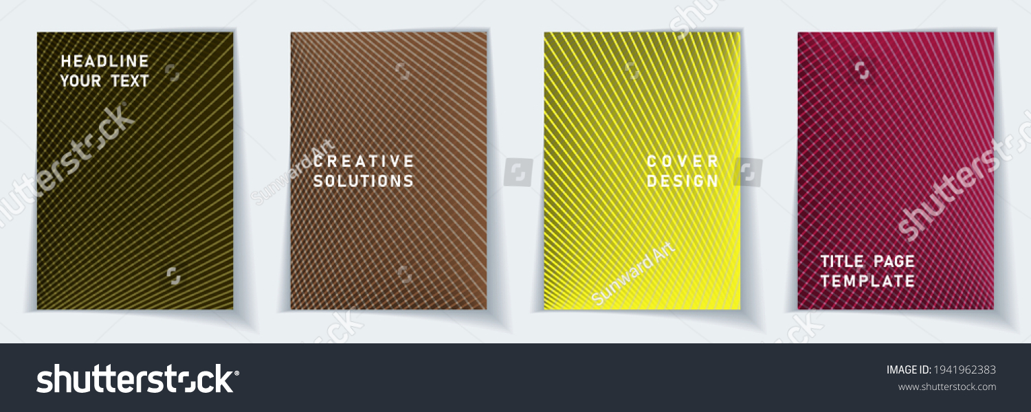 Cover Page Simple Layout Vector Design Stock Vector (Royalty Free ...