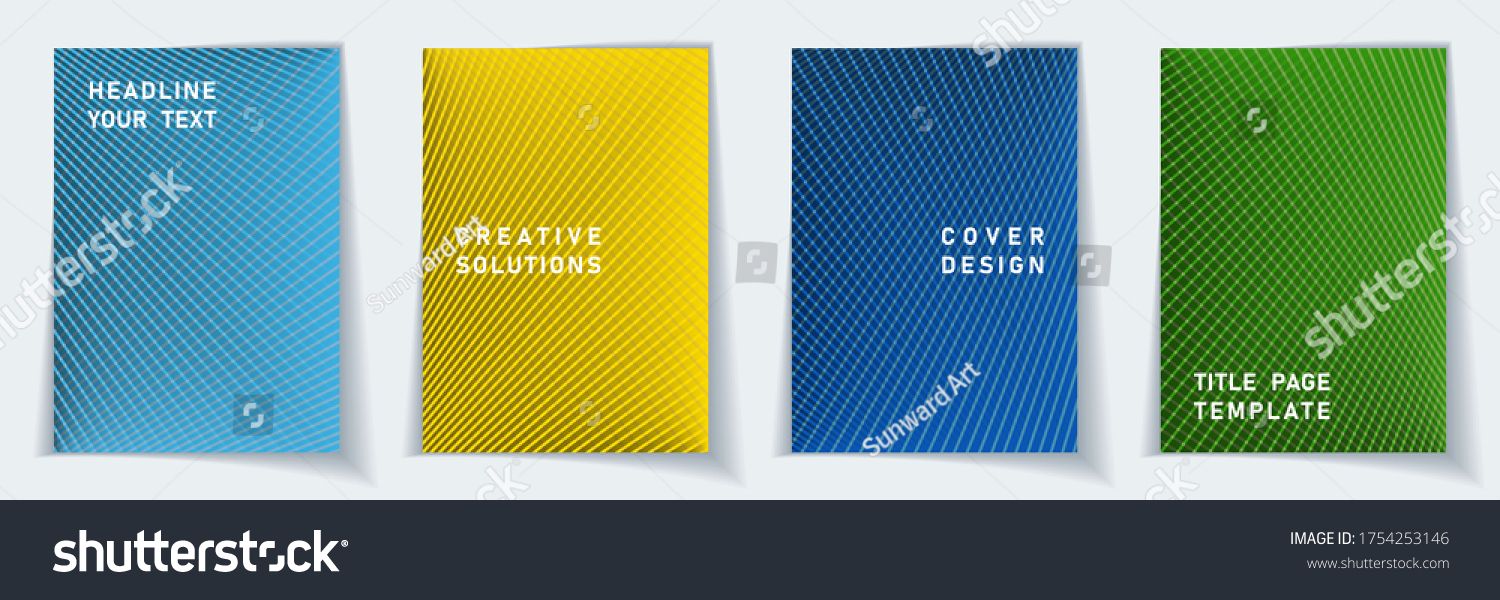 Cover Page Tech Layout Vector Design Stock Vector (Royalty Free) 1754253146