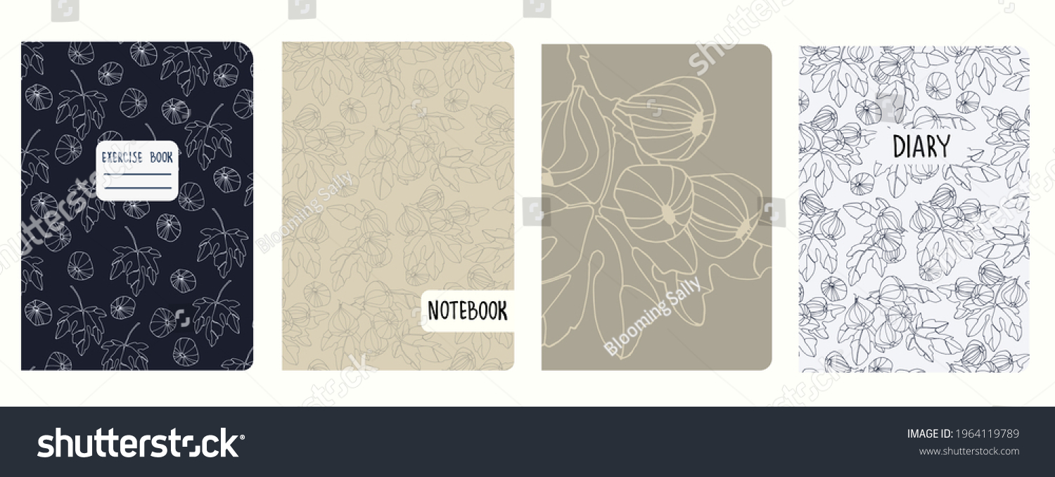Cover Page Vector Templates Fig Tree Stock Vector (Royalty Free ...