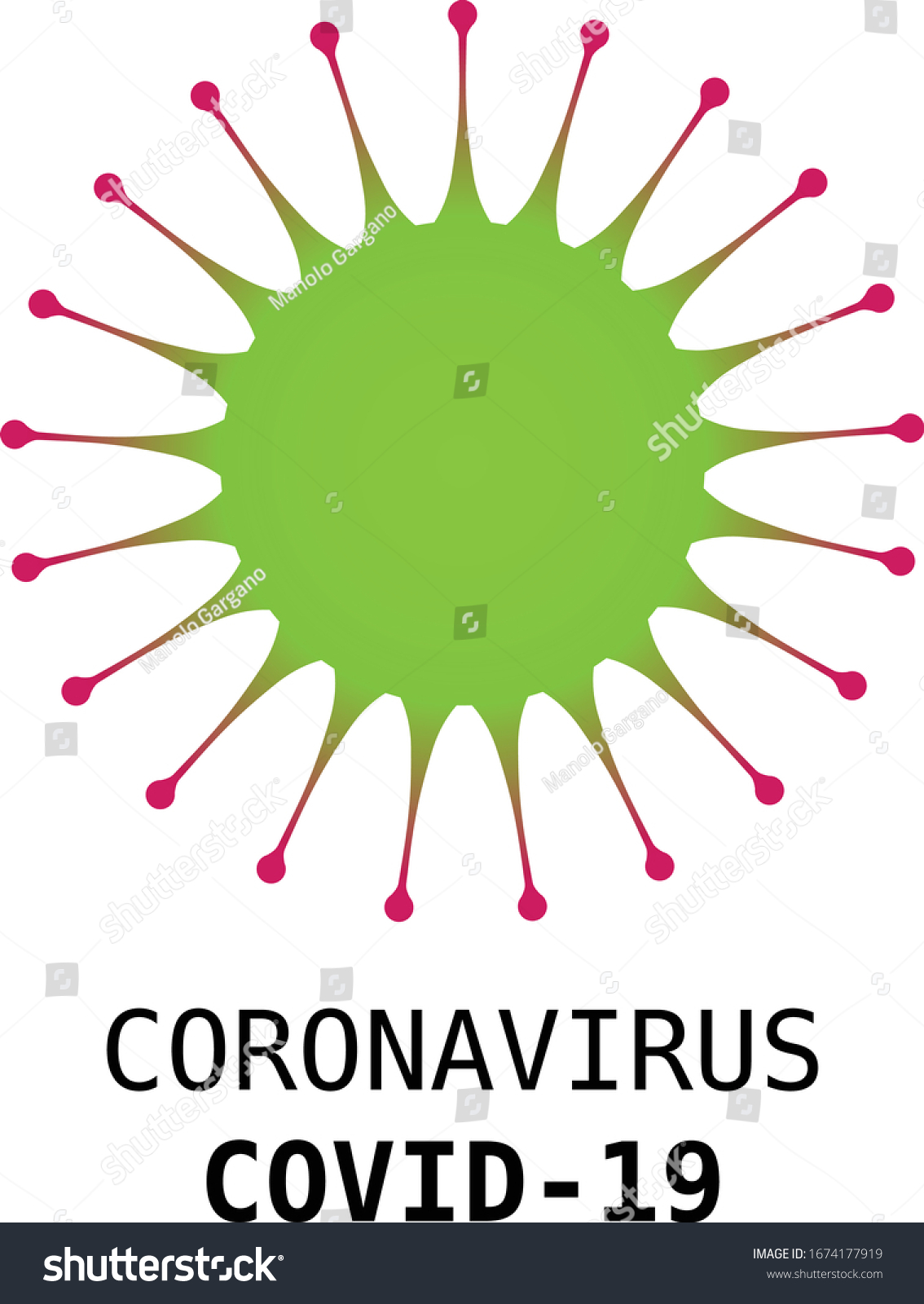Covid19 Coronavirus Logo Vector Stock Vector (Royalty Free) 1674177919 ...