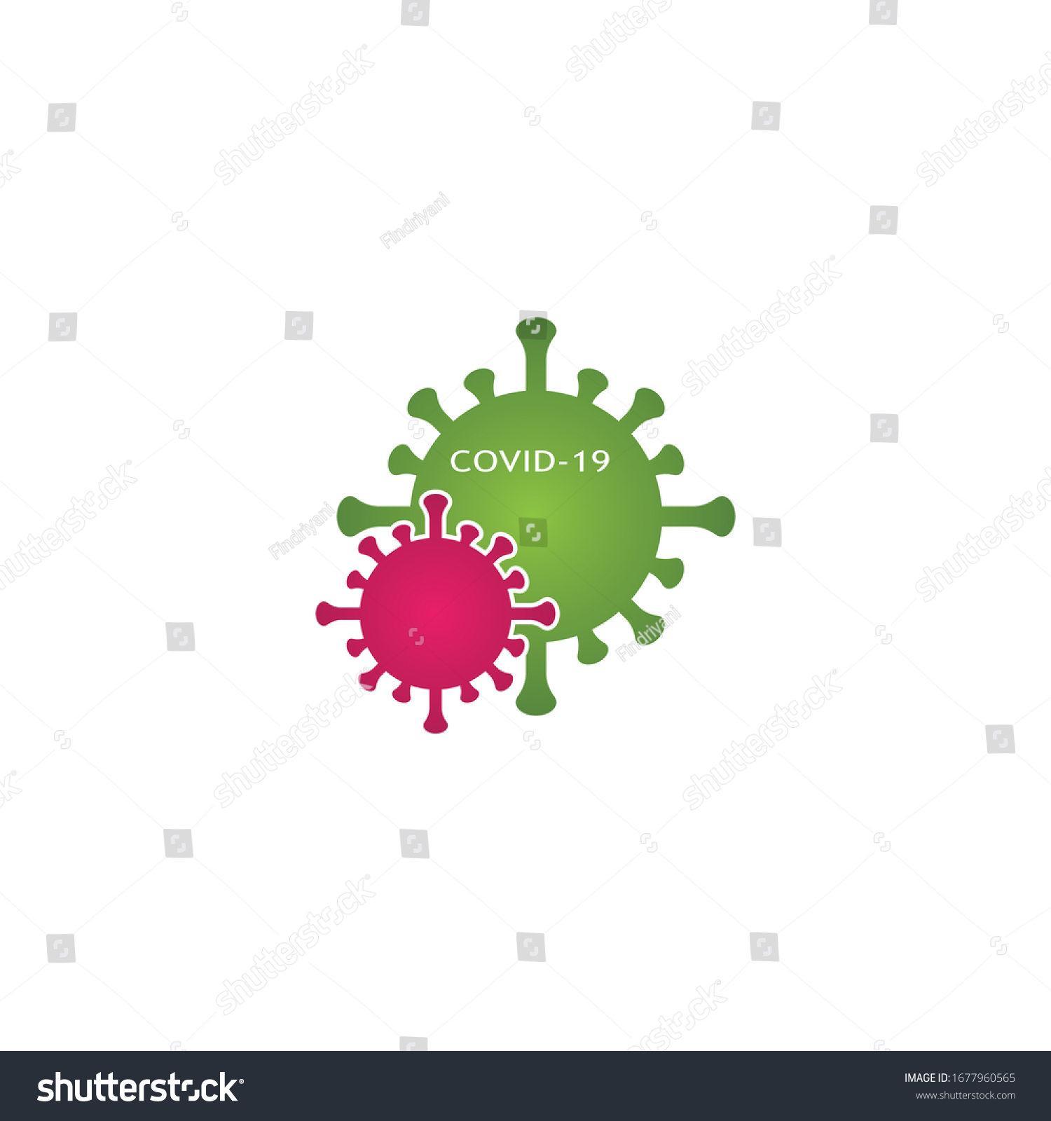 Covid 19 Logo Vector Template Illustration Stock Vector (Royalty Free ...