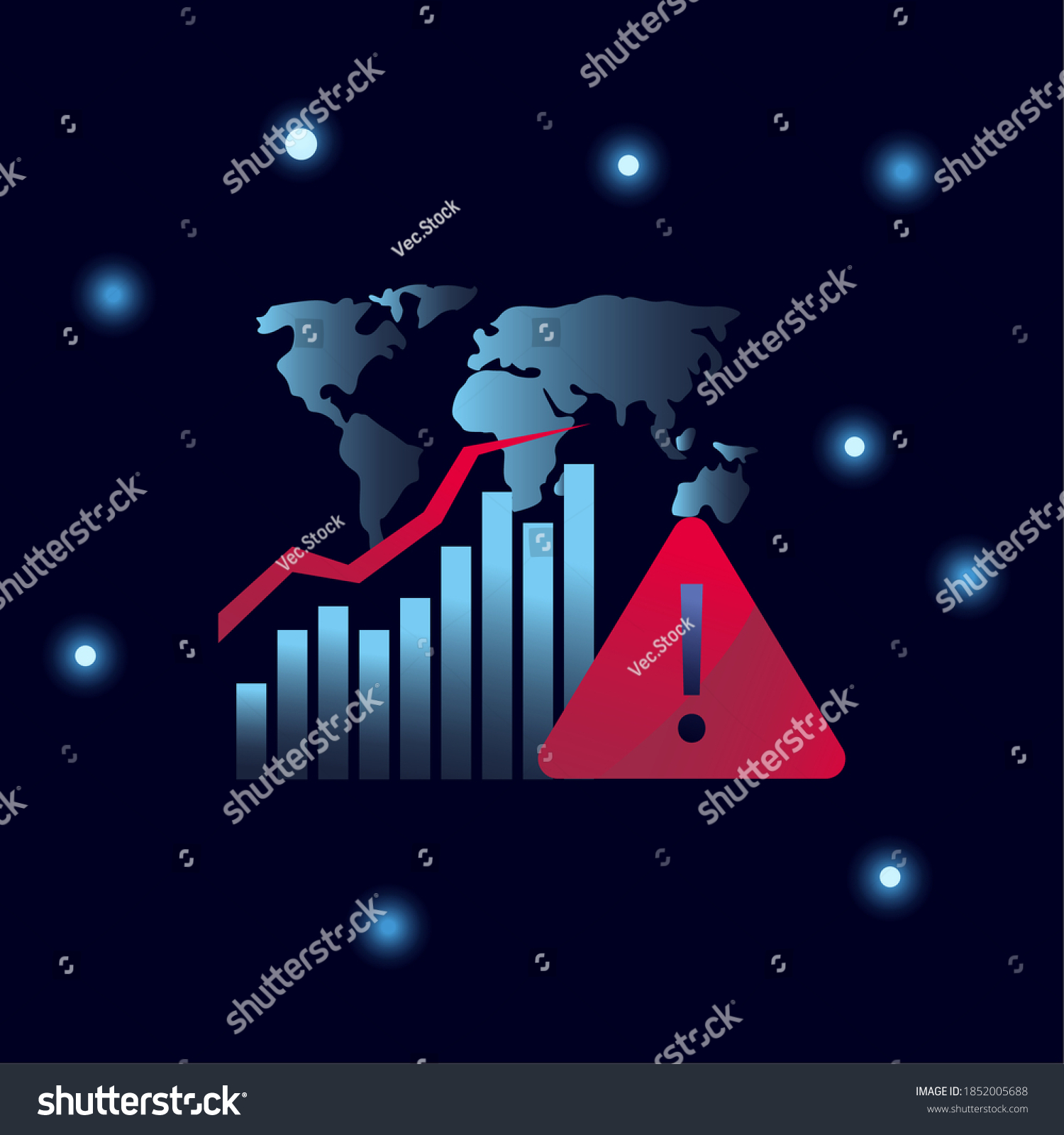 Covid 19 Virus Stats Bars Chart Stock Vector (Royalty Free) 1852005688 ...
