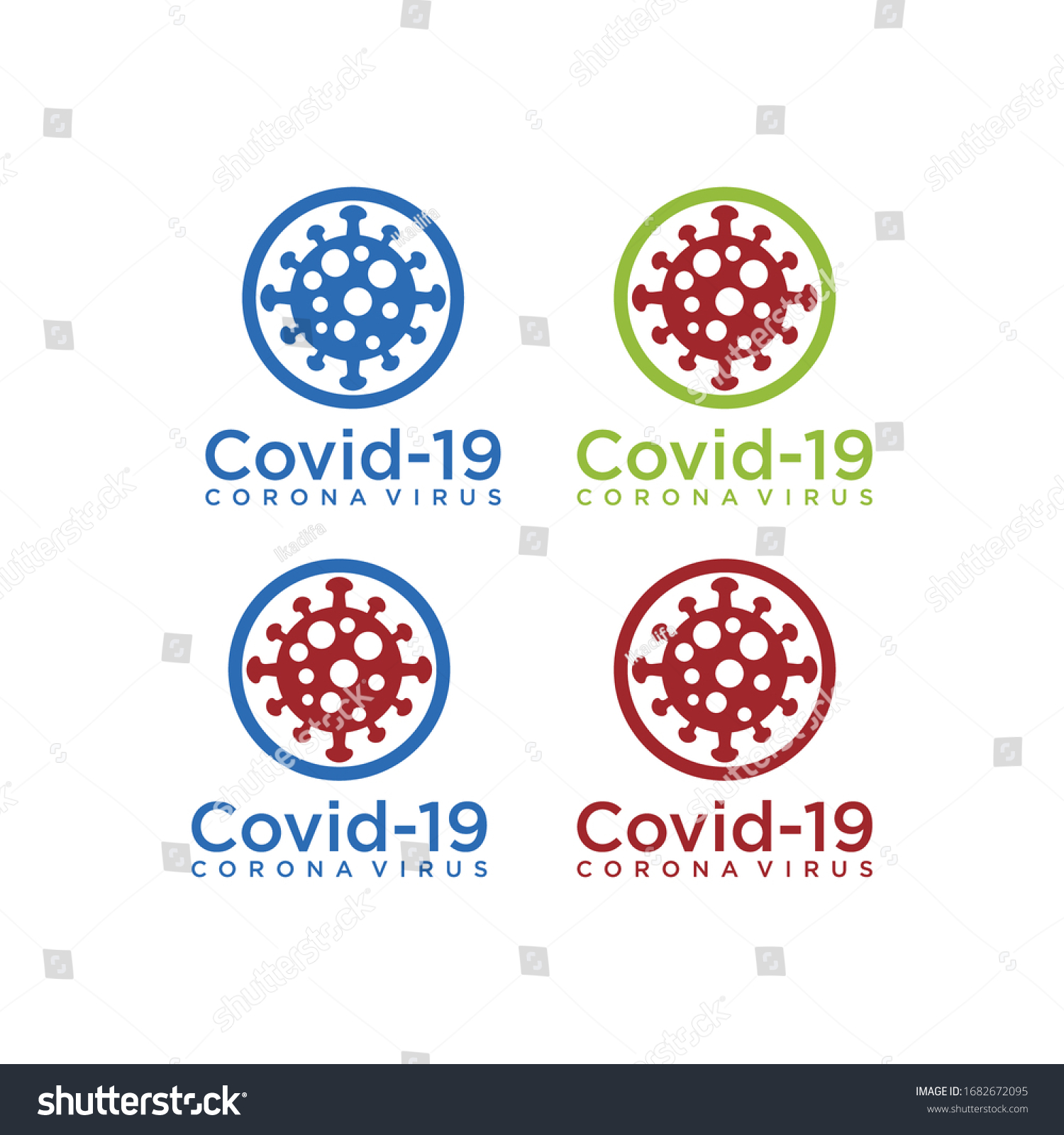 Covit Logo Vector Abstrack Corona Stock Vector (Royalty Free ...