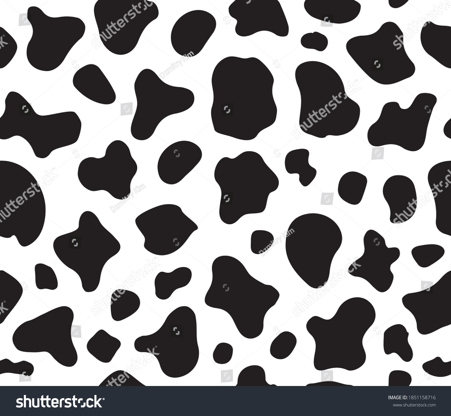 Cow Seamless Texture Design Background Pattern Stock Vector (Royalty ...