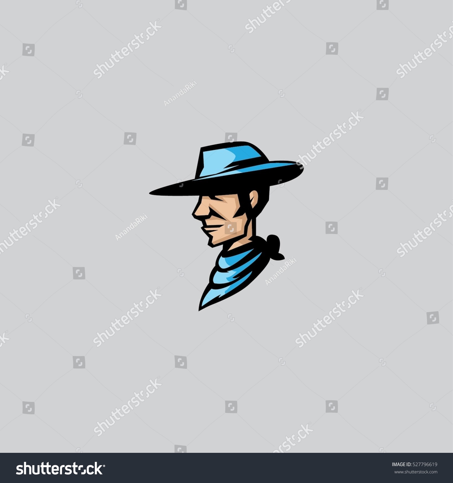 Cowboy Blue Stock Vector (Royalty Free) 527796619 | Shutterstock