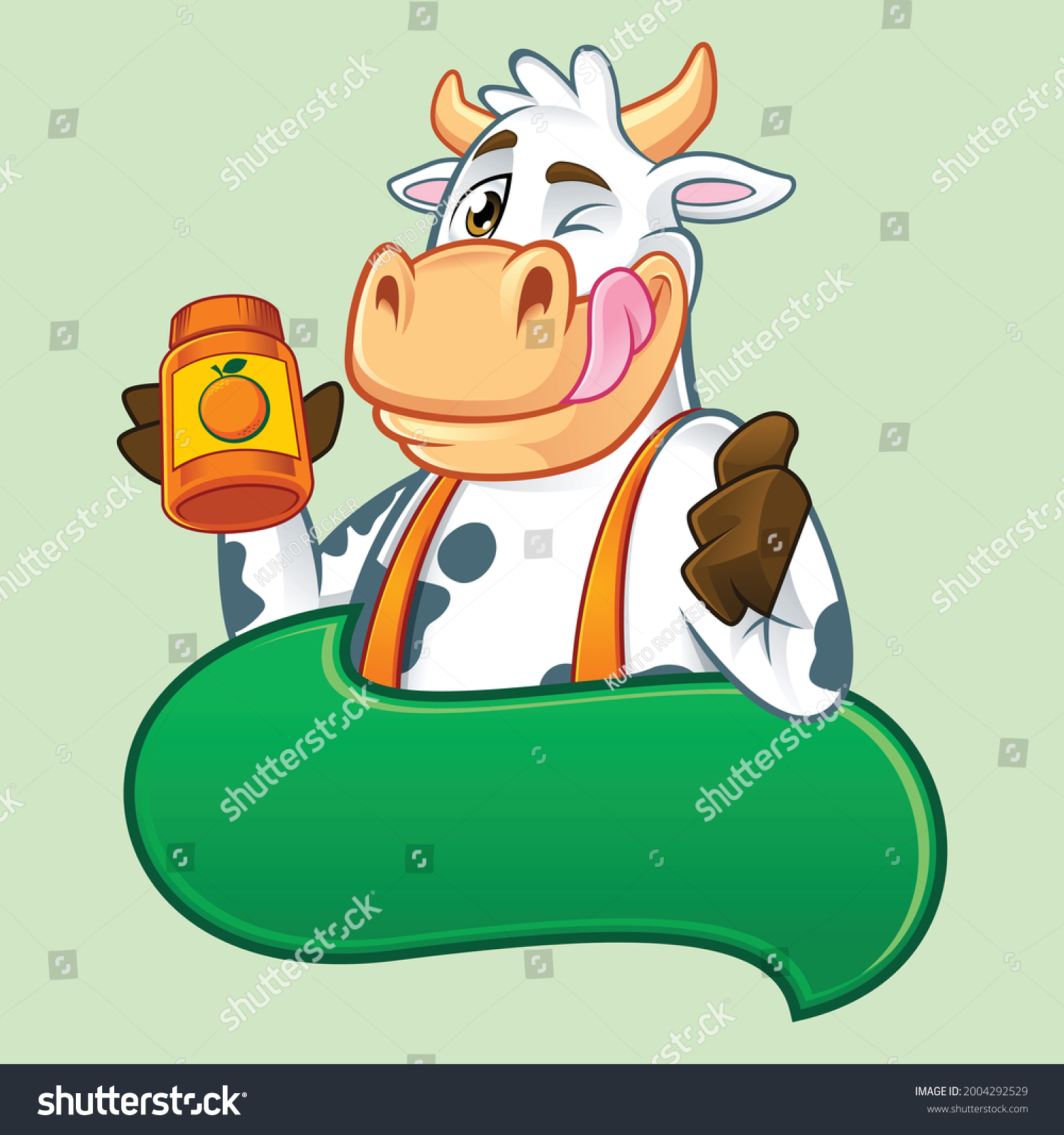 Cows Carry Bottles Logo Design Stock Vector (Royalty Free) 2004292529 ...