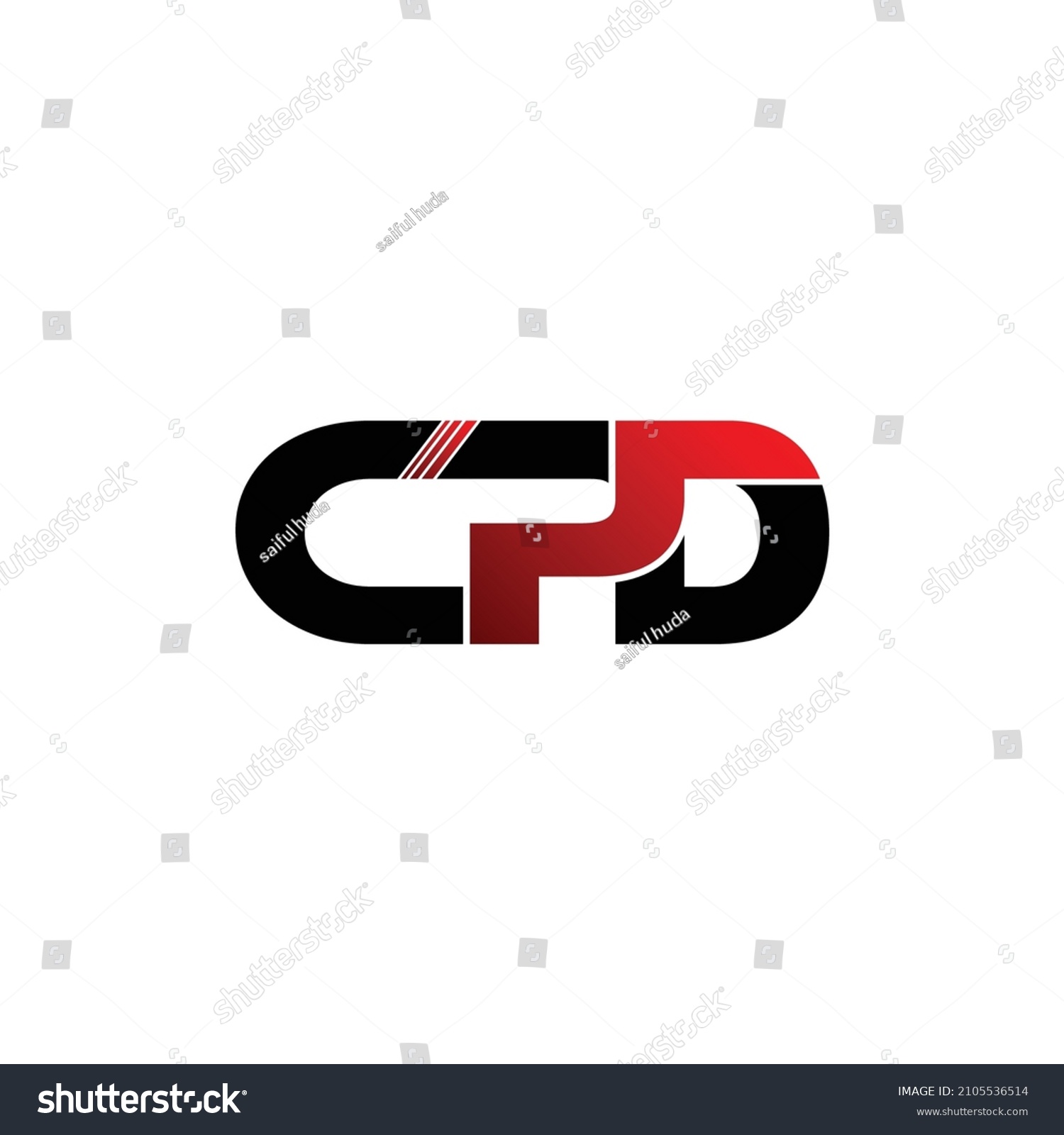 「CPDの文字のモノグラムロゴデザインベクター画像」のベクター画像素材（ロイヤリティフリー） 2105536514 | Shutterstock