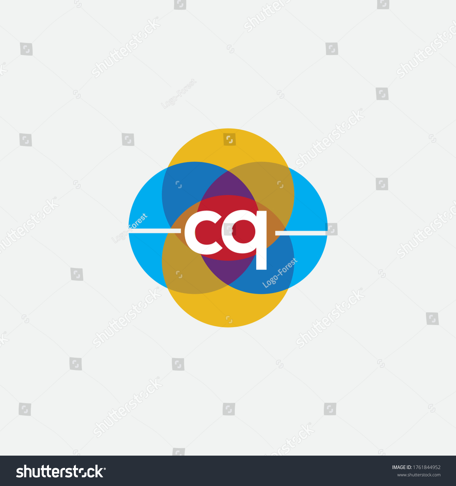 Cq Letter Logo Design Creative Icon Stock Vector (Royalty Free ...