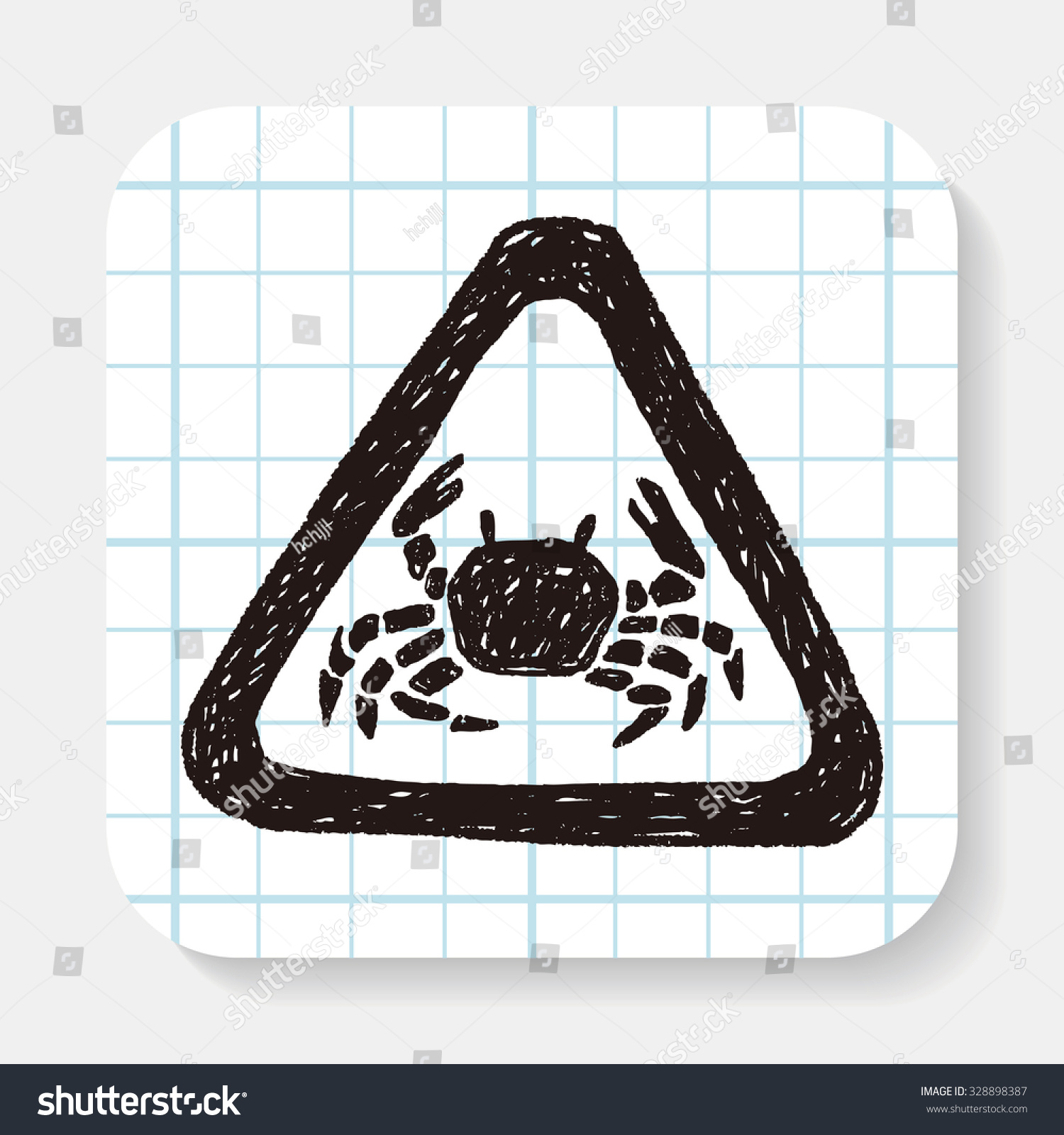 Crab Doodle Stock Vector (Royalty Free) 328898387 | Shutterstock