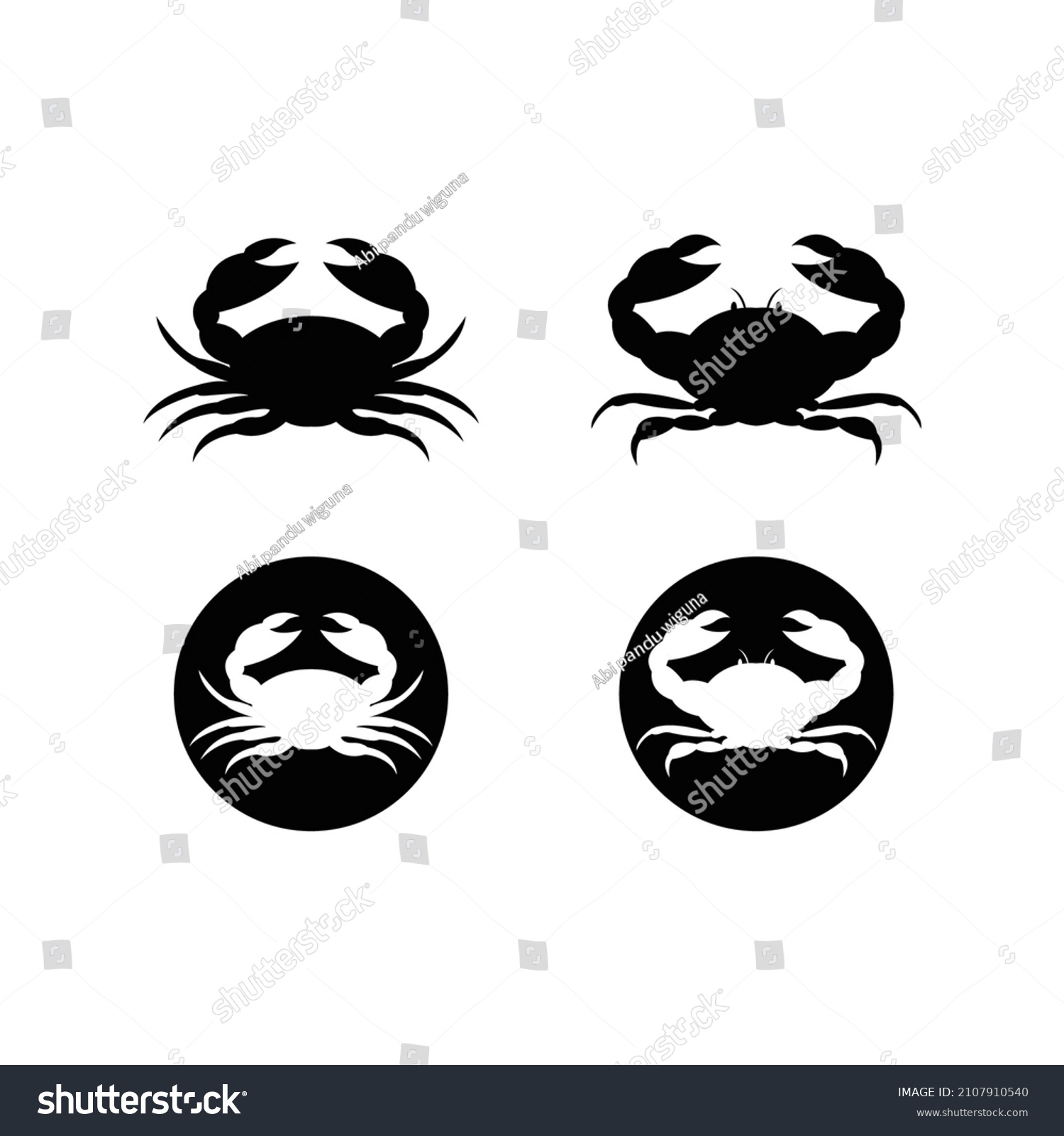 Crab designs Images, Stock Photos & Vectors | Shutterstock